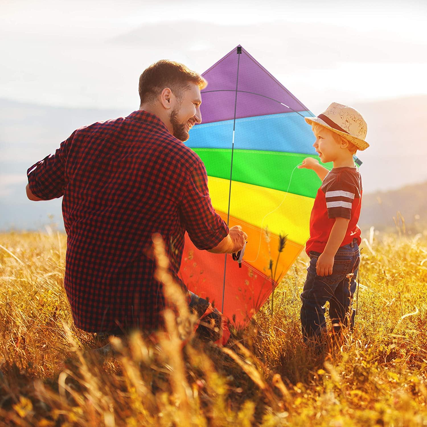 Large Diamond Kite for Kids - Lightweight, Classic Easy to Assemble ...