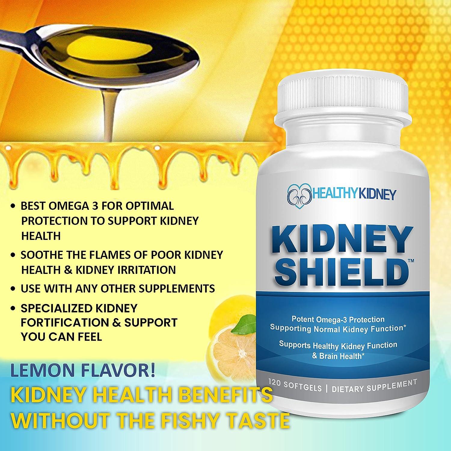 Kidney Shield 120 Caps - Kidney Support Supplement for Cleanse & Health ...