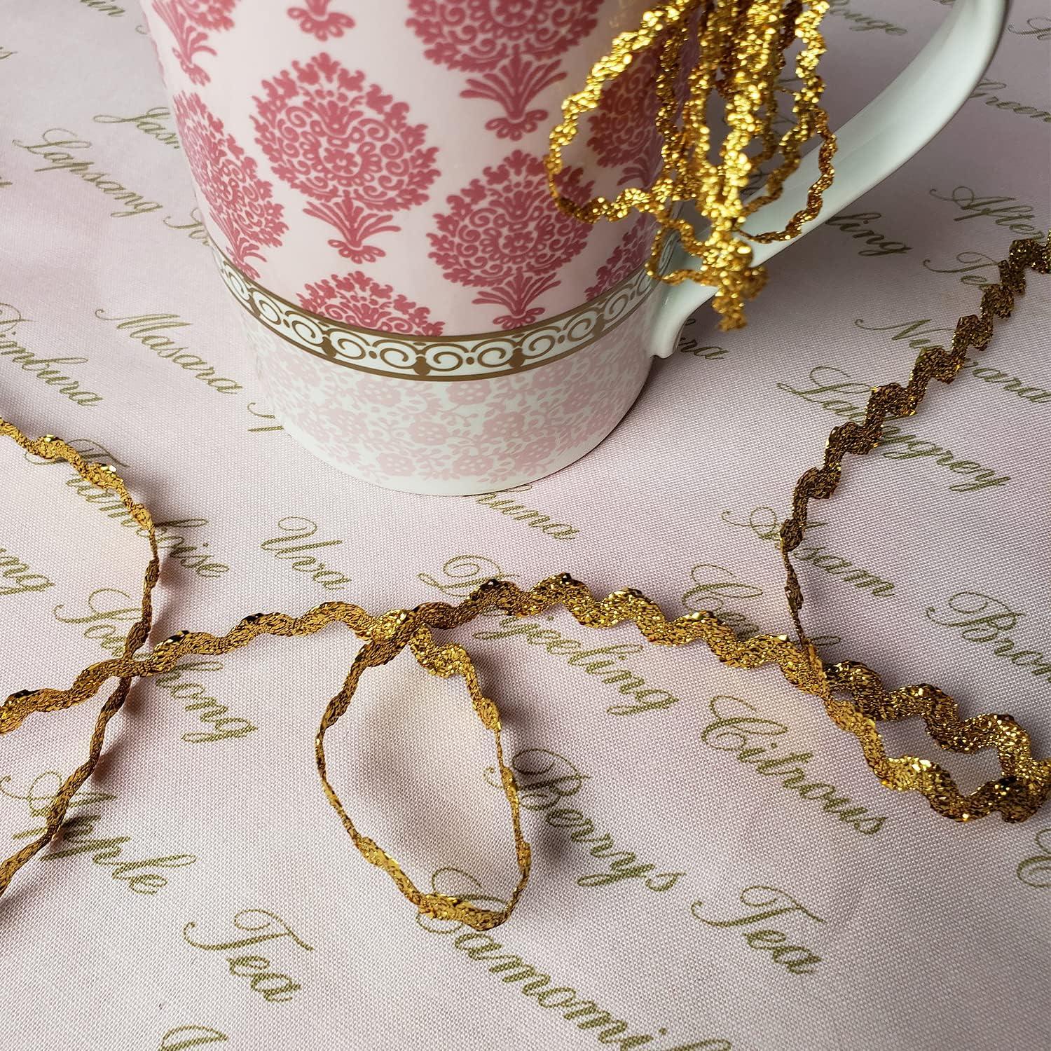 Trims by the Yard 3/8 Medium RIC Rac Metallic Gold | (10 Yard Cut) Trim