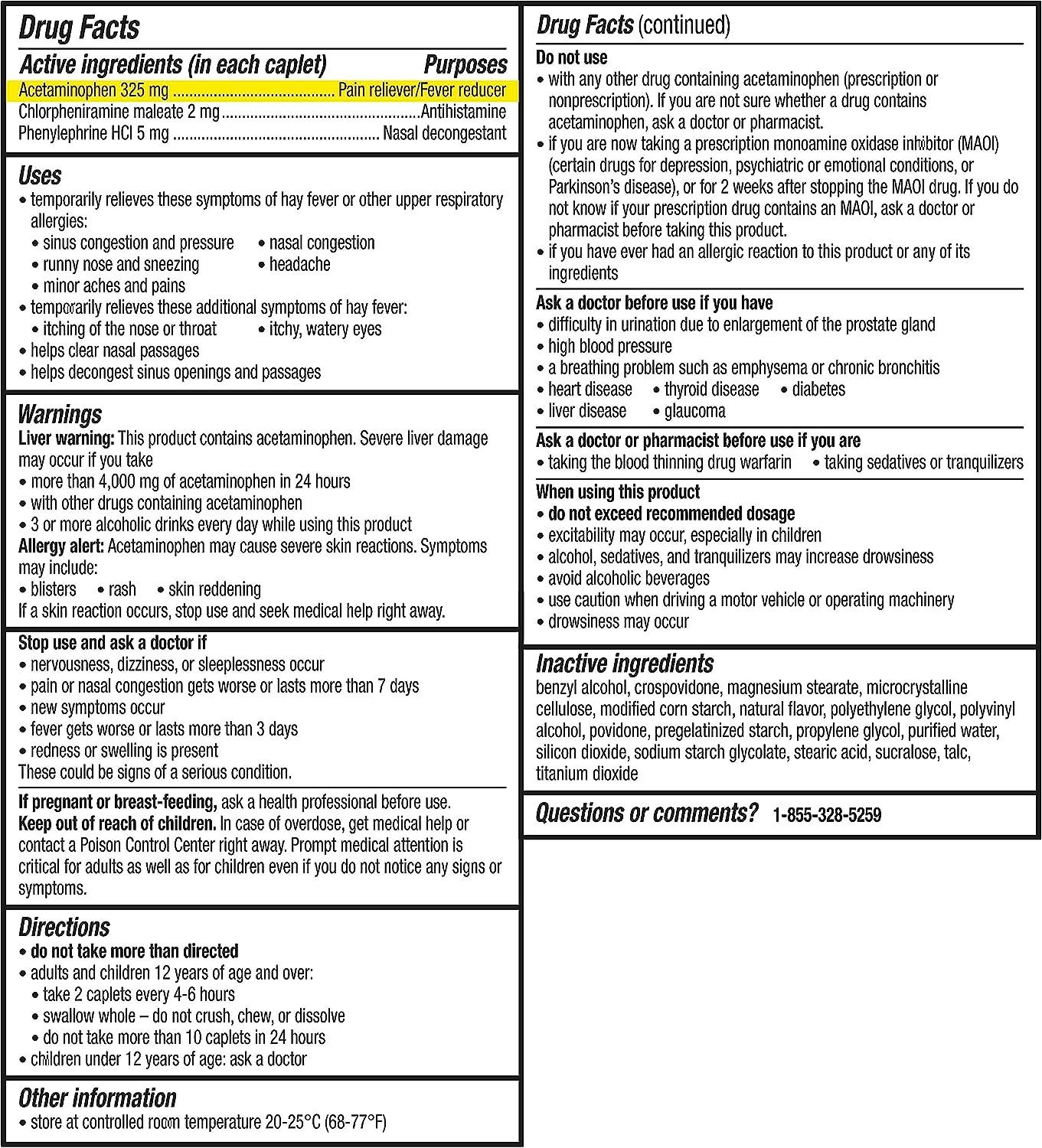 Flonase Headache and Allergy Relief Caplets - 96 Caplets | Buy Now with ...