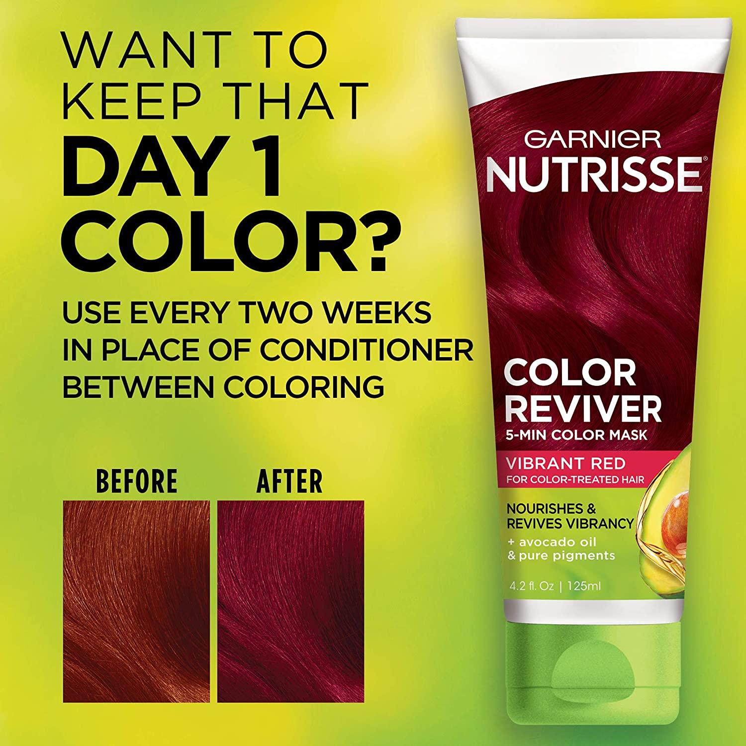 Garnier Nutrisse Color Reviver 5 Minute Nourishing Color Hair Mask ...