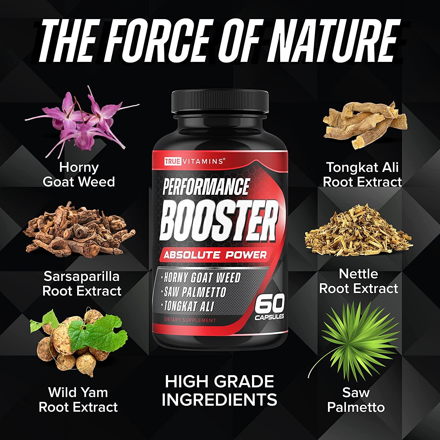 Men's Performance Booster - Energy, Endurance, Stamina, Strength, Drive ...