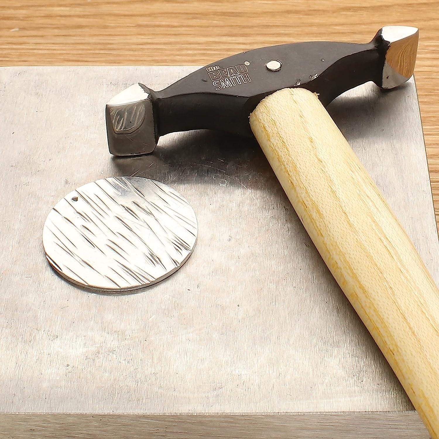 Beadsmith Sharp Texturing Hammer - 9 Wooden Handle, 73.5mm Steel Head ...
