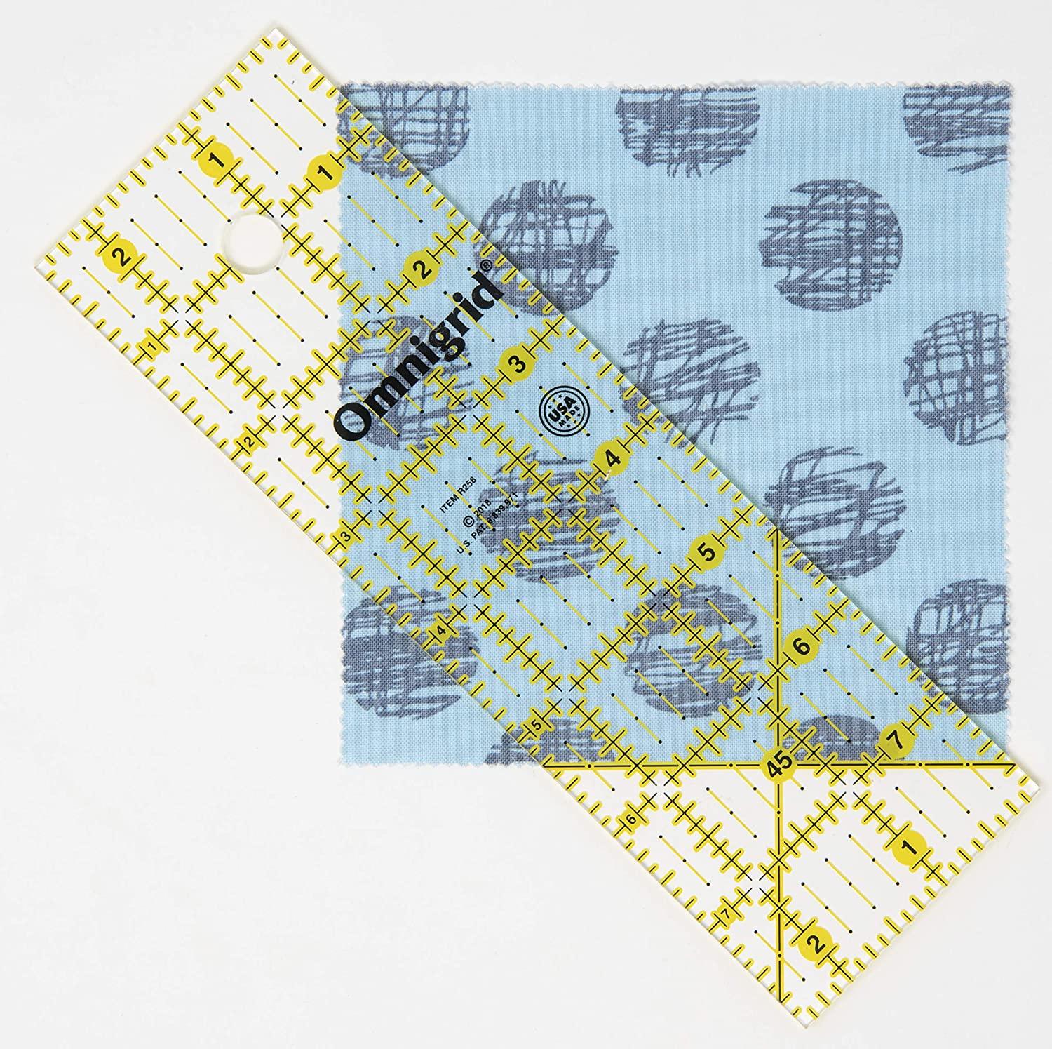 Omnigrid Ruler 2-1/2 x 8-Inch Clear - Precision Measuring Tool for ...