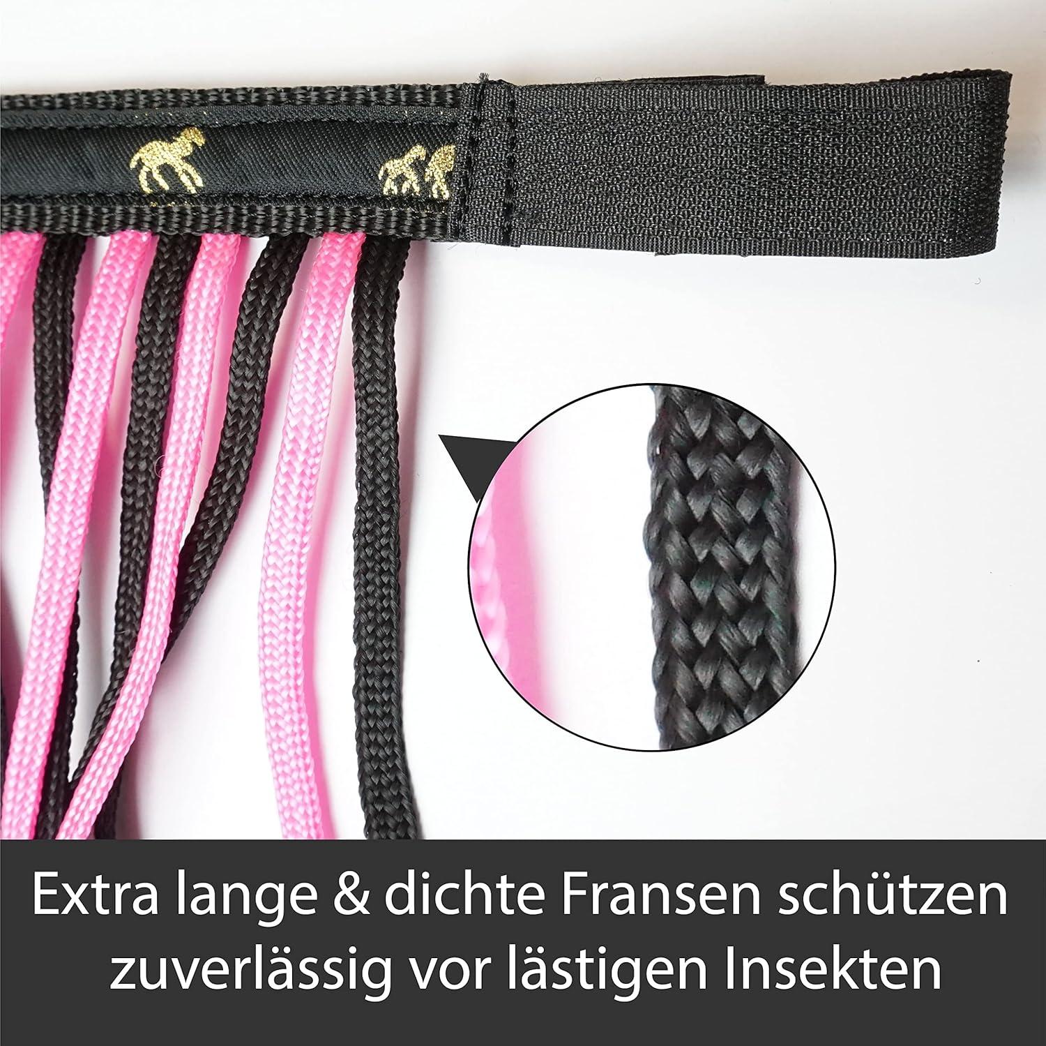 Fly Mask with Fringe & Velcro Fastener for Horses - Shetty Pony COB ...