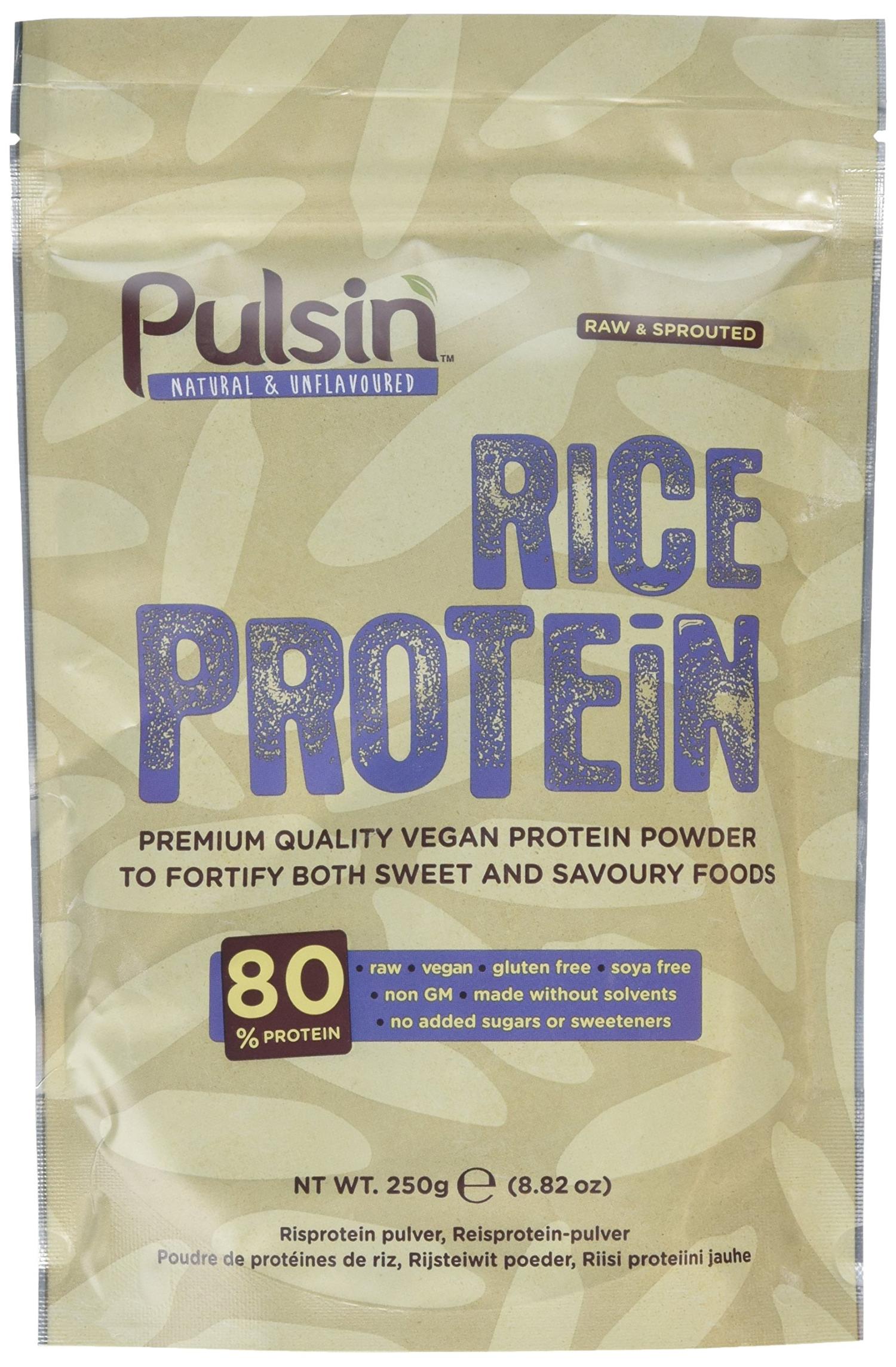 Pulsin Raw Sprouted Rice Protein Powder 250g - Organic Plant-Based ...