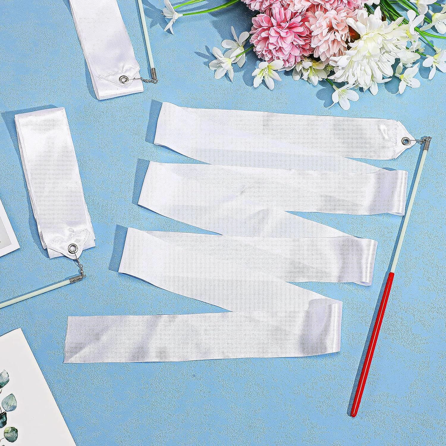 HyDren White Gymnastics Ribbon Dancing Streamers Set - 6 Pieces | Buy ...