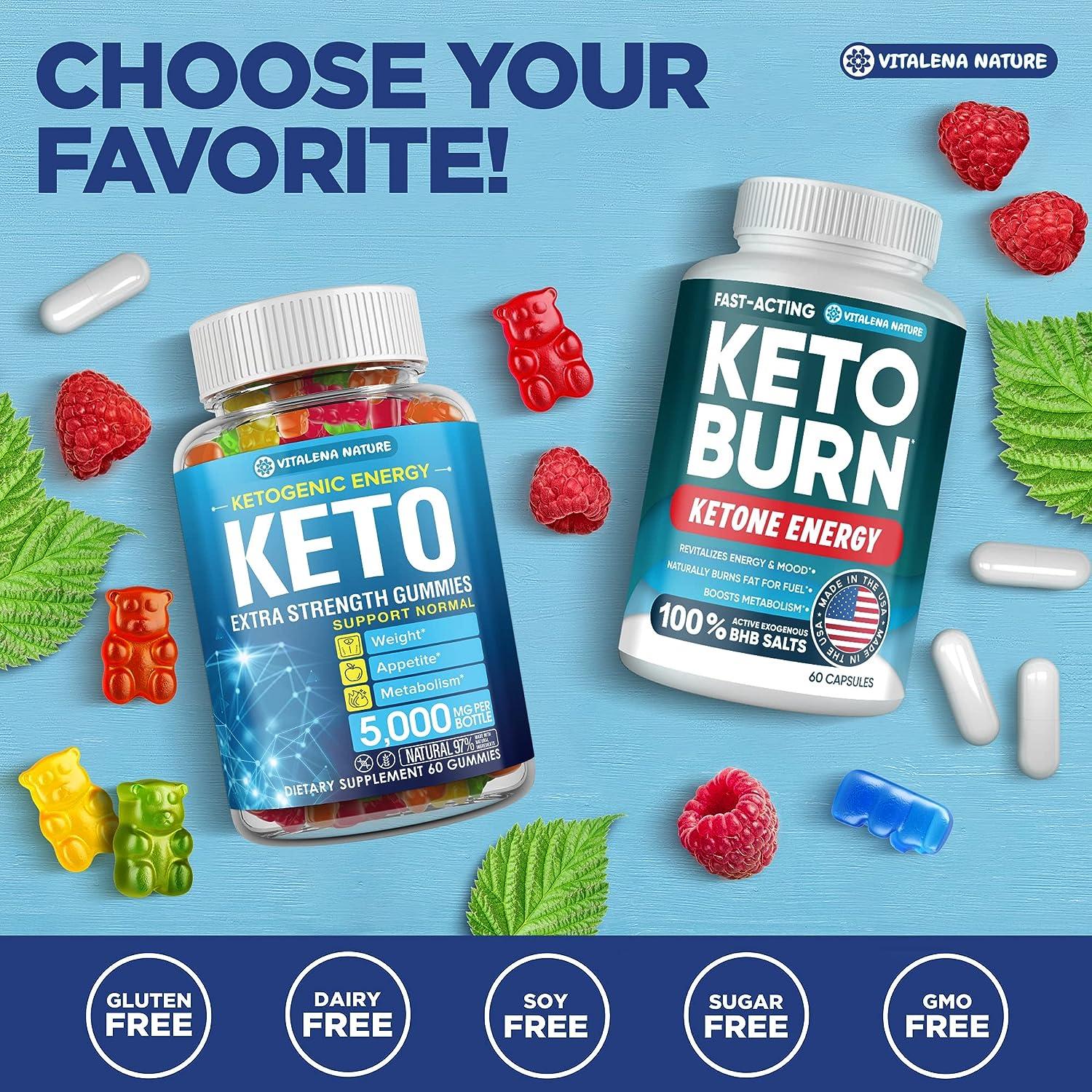 Keto Burn Gummies 5000 MG - Extra Strength Ketosis Support for Advanced ...