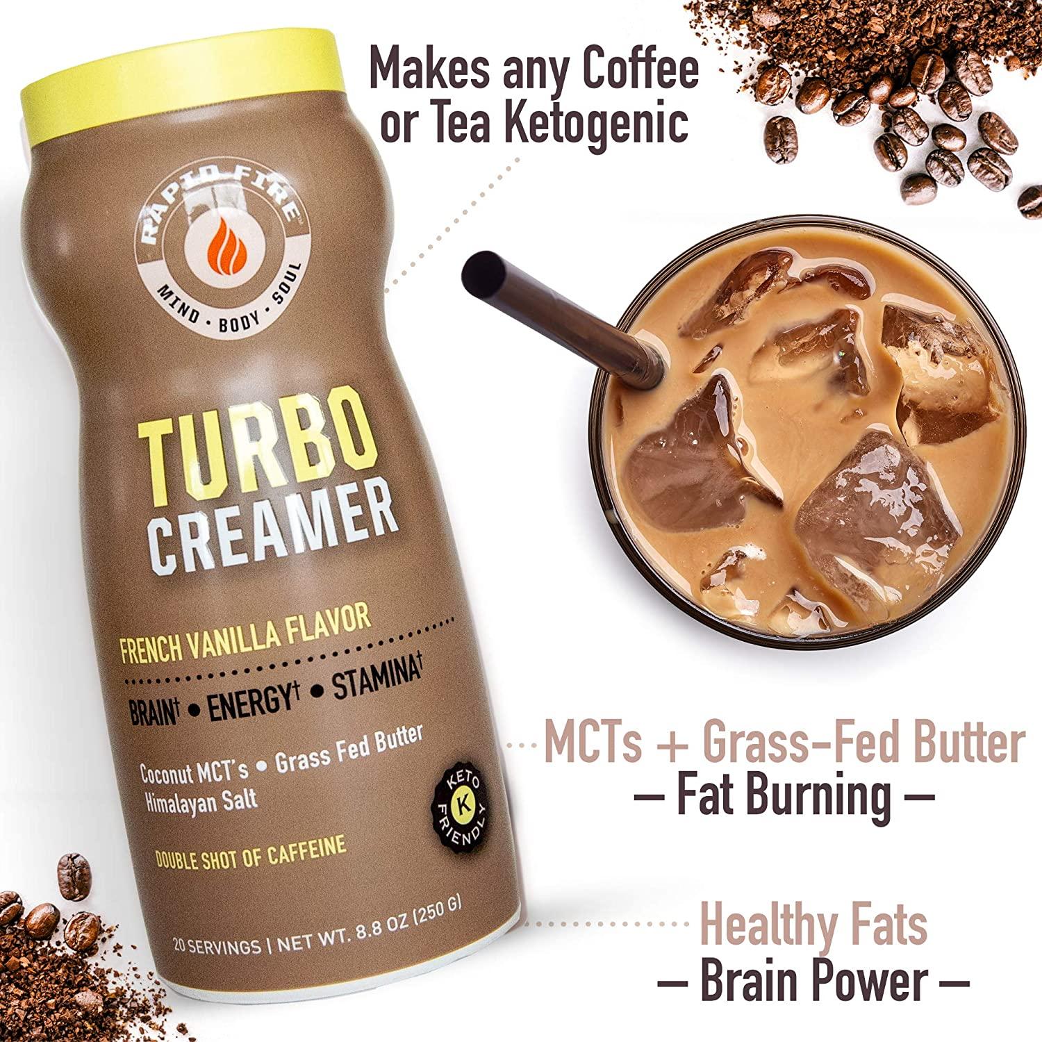 RAPIDFIRE Turbo Creamer - French Vanilla Flavor (8.8 oz 250 g) | Low ...