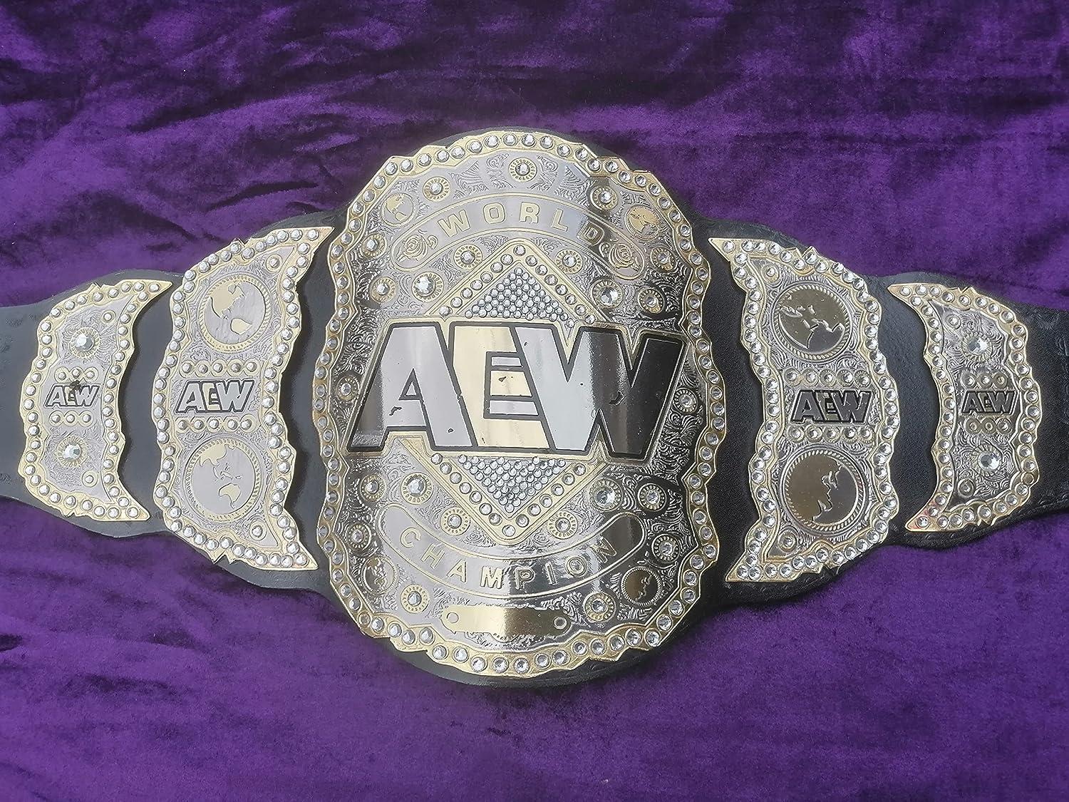 Official All Elite Wrestling AEW World Championship Adult Replica Belt - AEW Championship Belt ...