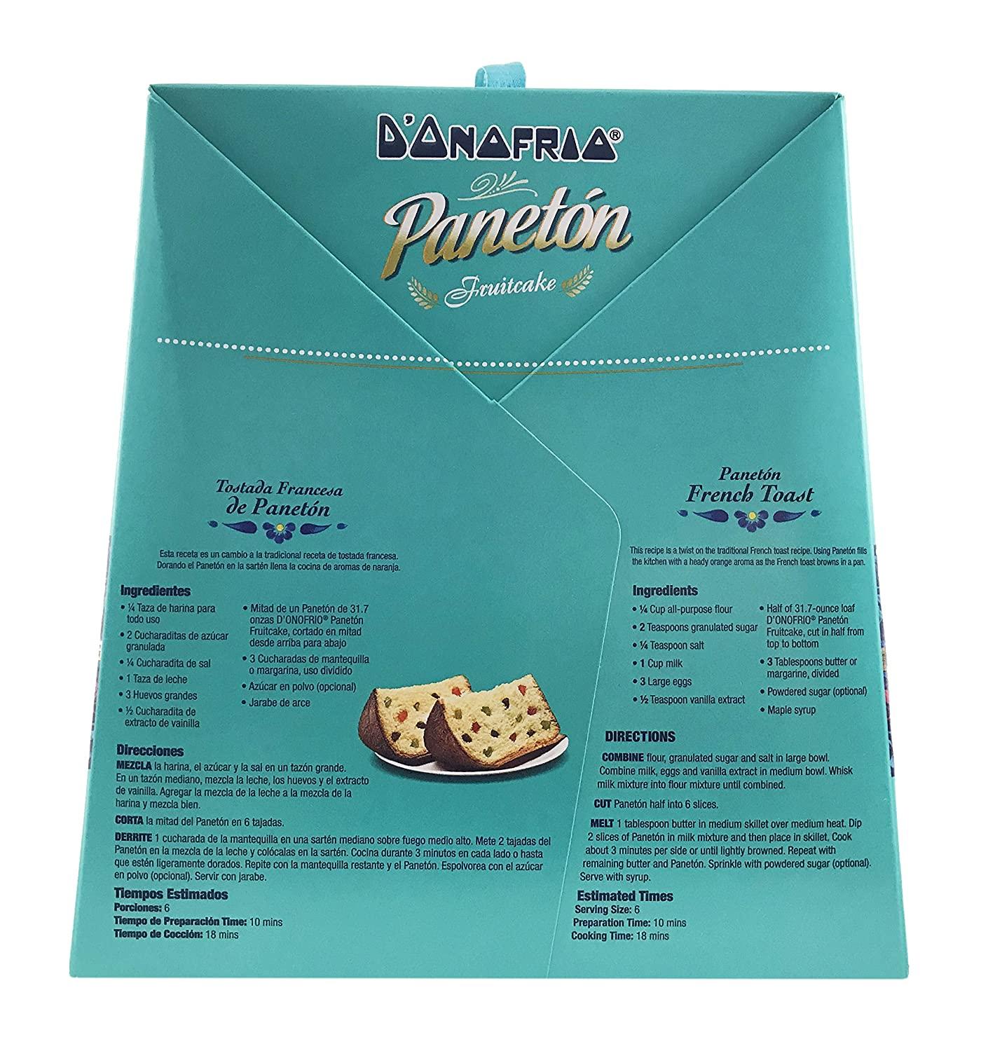 Paneton Donofrio Traditional Fruit Cake- Gourmet Peruvian Panettone ...