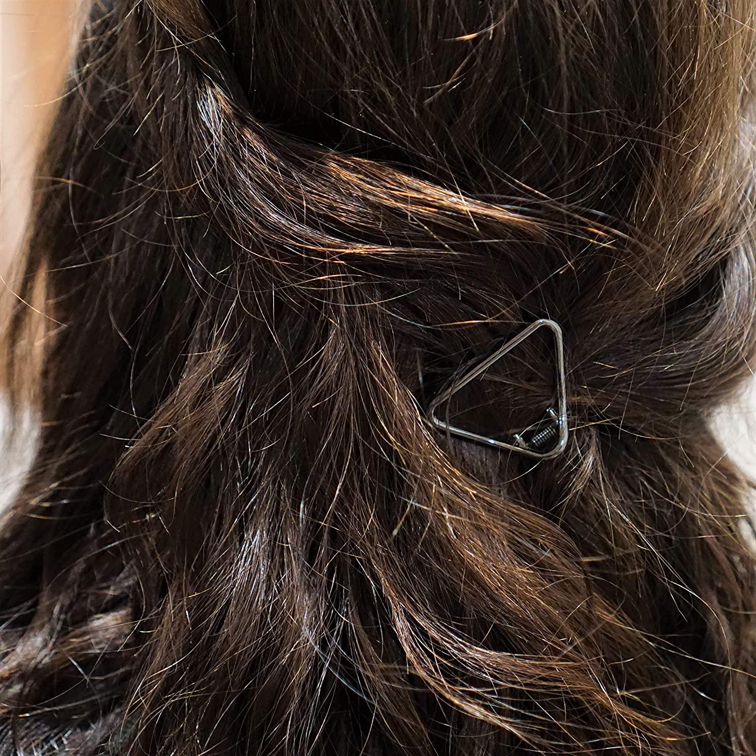 Gunmetal Gray Metal Hair Claw Clips Variety Pack - Large & Small ...
