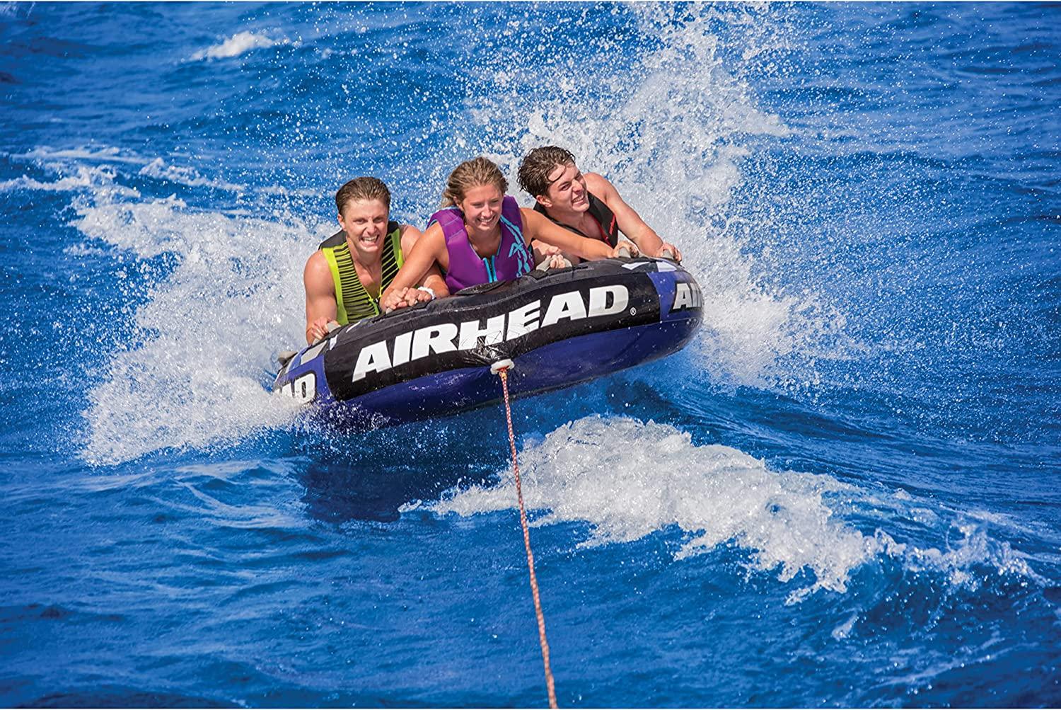 AIRHEAD Slice Towable Tube for Boating - 1-4 Rider Options, Blue Camo ...