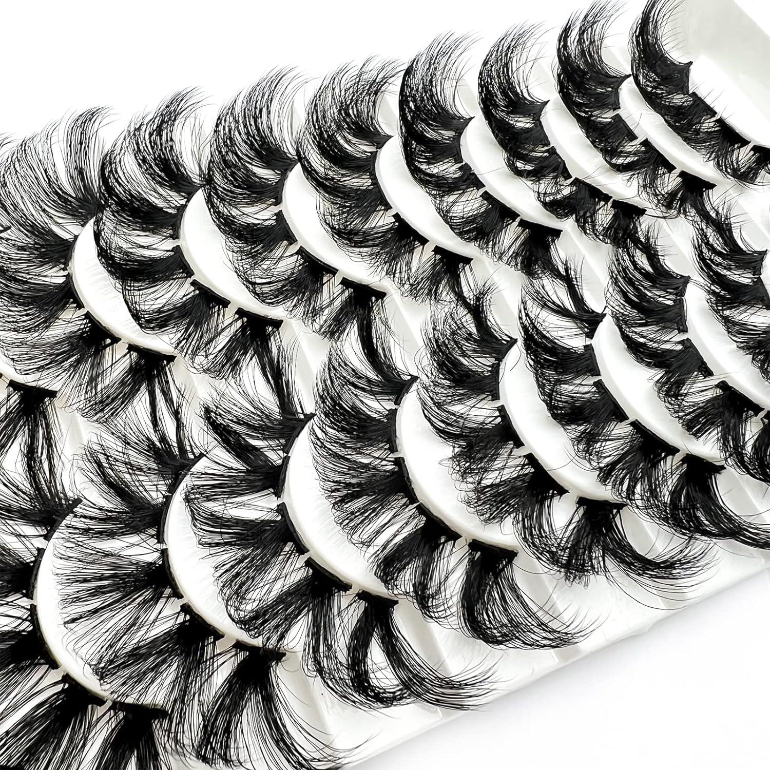 Kmilro Cluster Lashes - 100 Clusters 12-20MM Wispy 6D Volume Fake ...