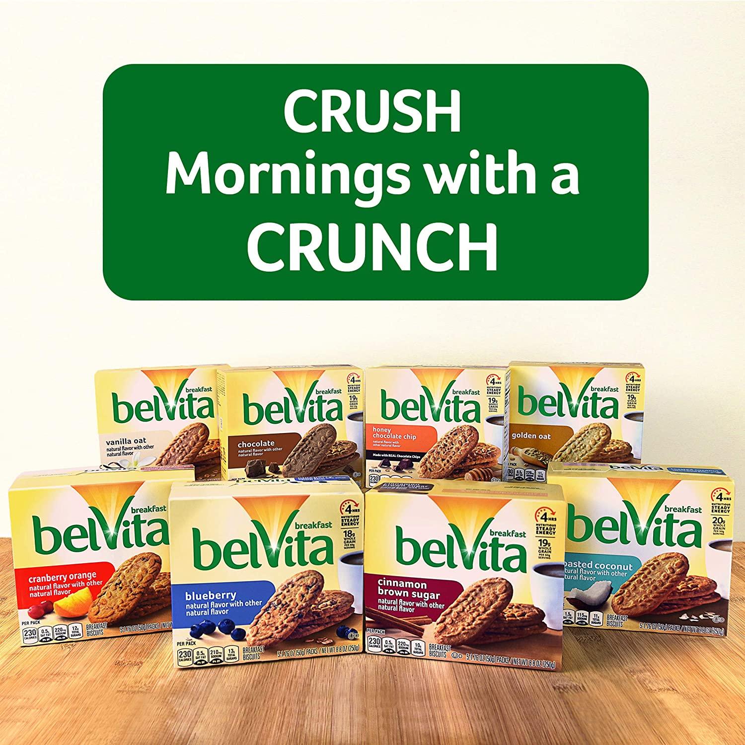 belVita Cranberry Orange Breakfast Biscuits - 5 Packs (4 Biscuits Per ...