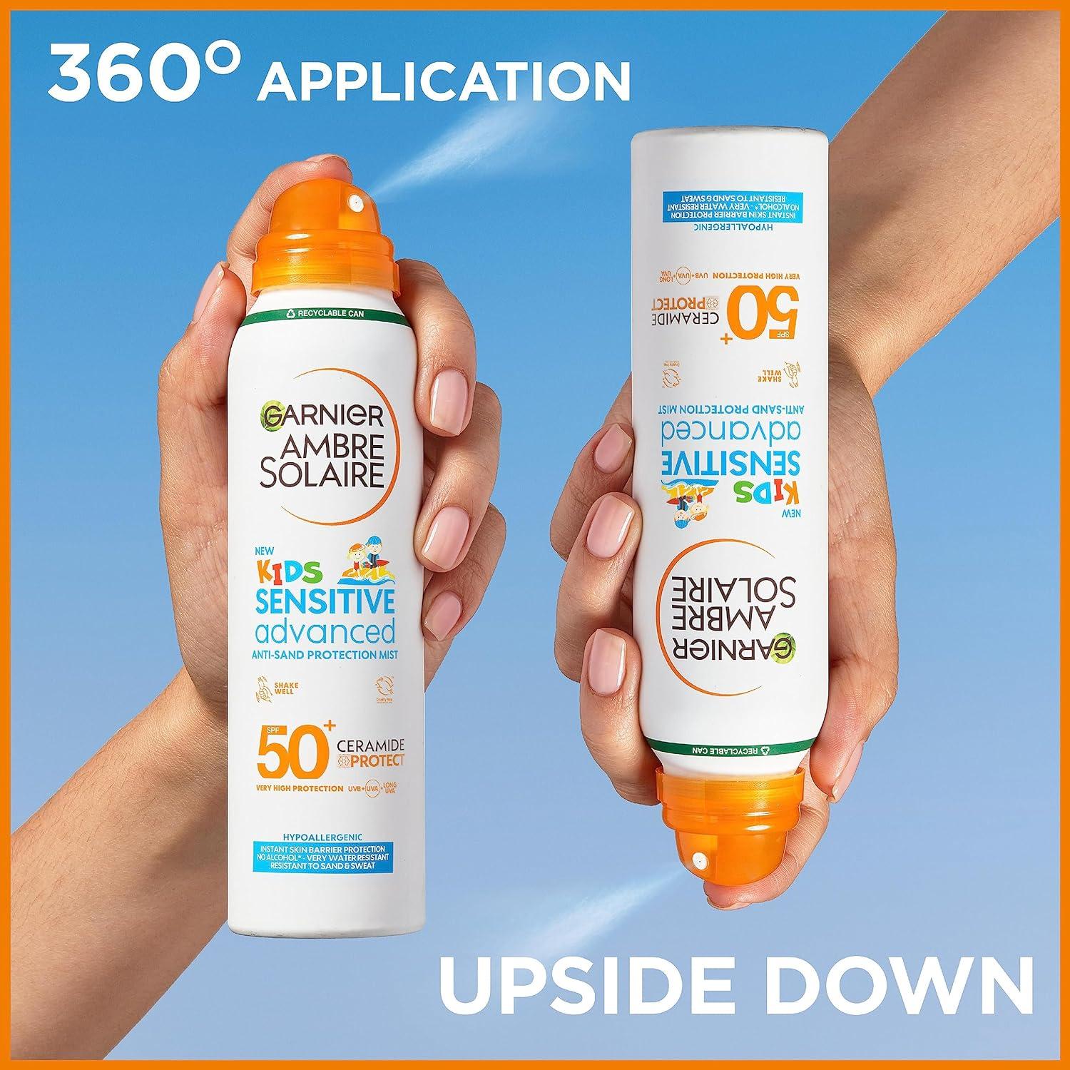 Garnier Ambre Solaire SPF 50+ Kids Anti-Sand Mist Children's Sun ...