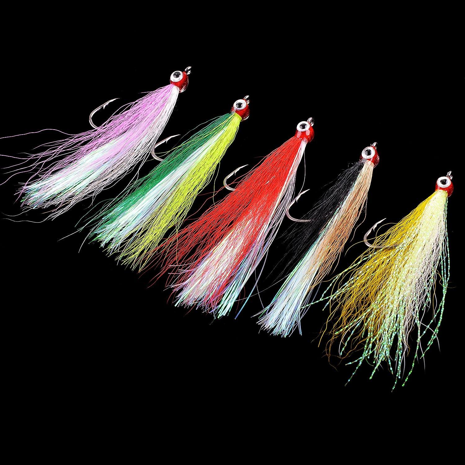 Classic Clouser Minnow Streamer Flies - 5pcs | Fly Fishing Lures for ...