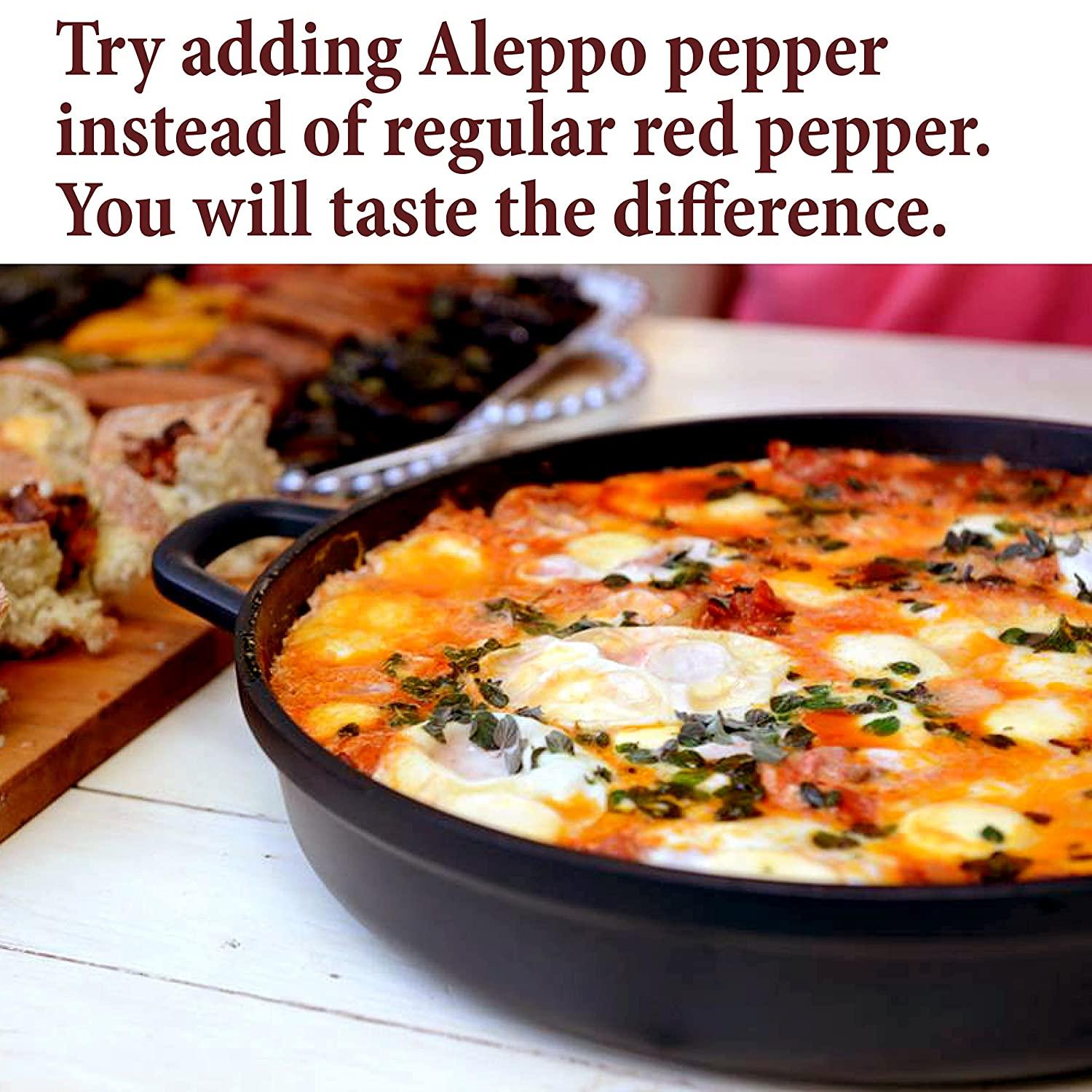 The Spice Way - Premium Aleppo Pepper 4 oz. Crushed Aleppo Pepper ...