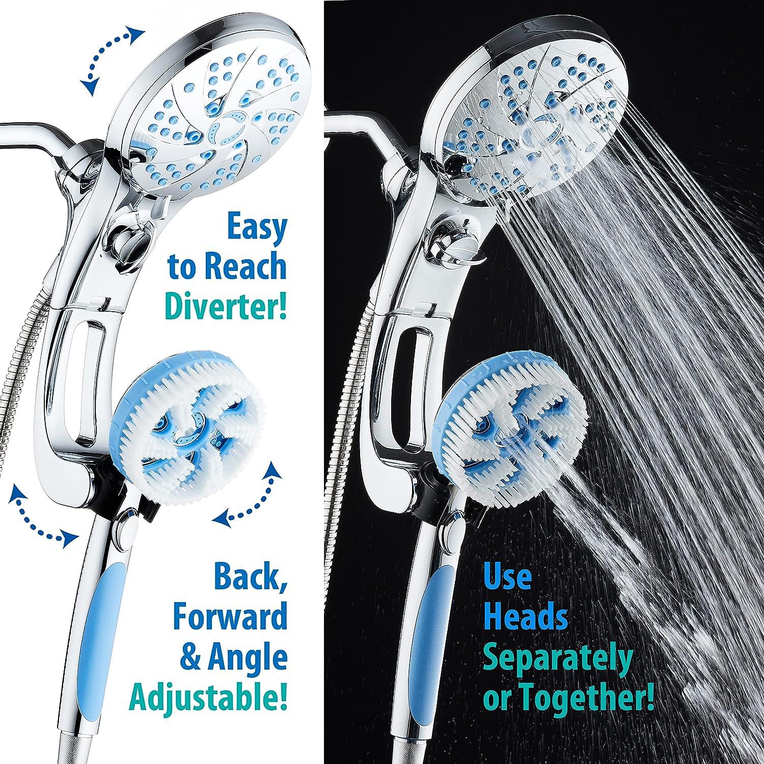 High Pressure 6-in-1 Aquassage by AquaCare - 76-mode Combo Showerhead ...