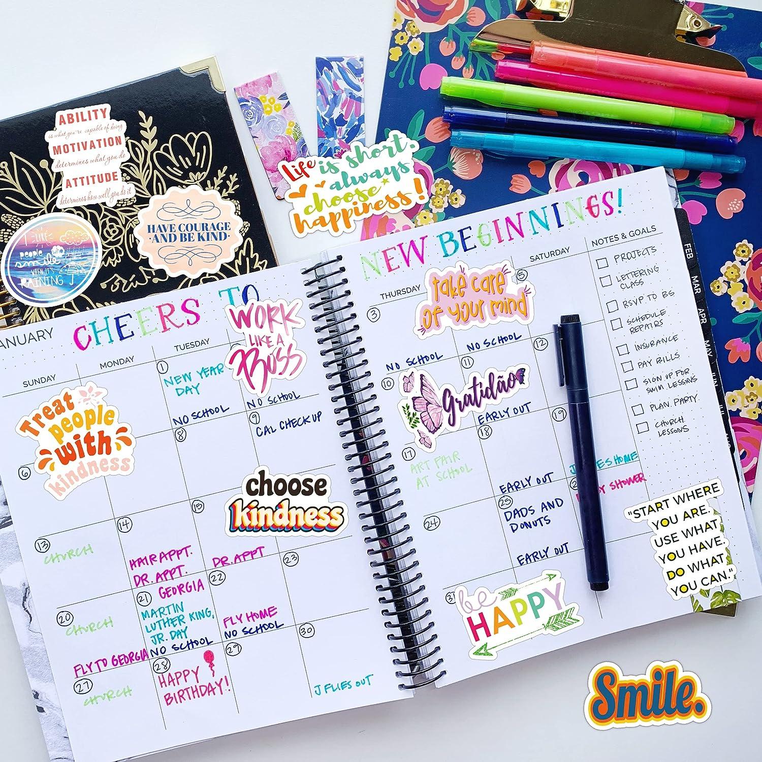 300PCS Inspirational Words Sticker Pack for Teens & Adults ...