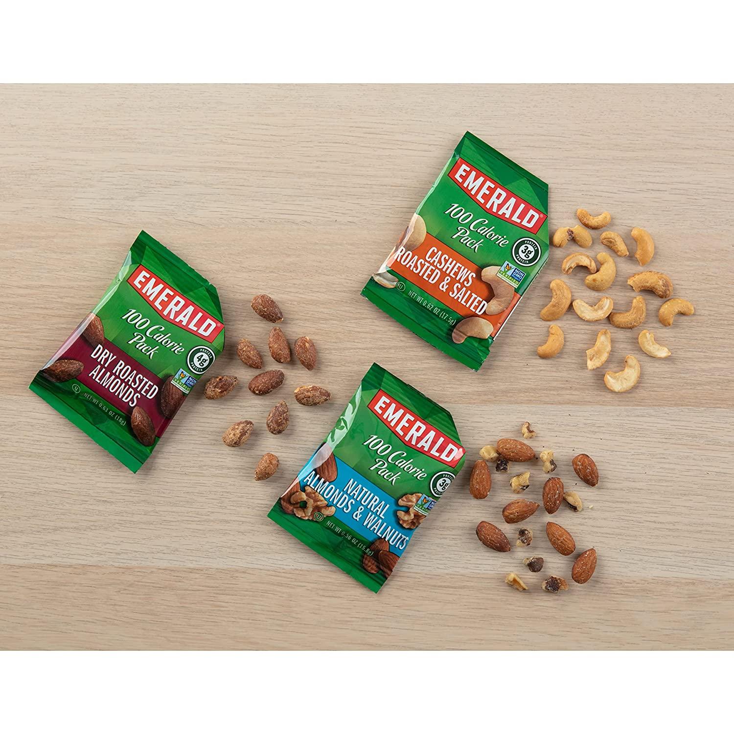 Emerald Nuts 100 Calorie Variety Pack - 18 Count | Healthy Snack Mix ...