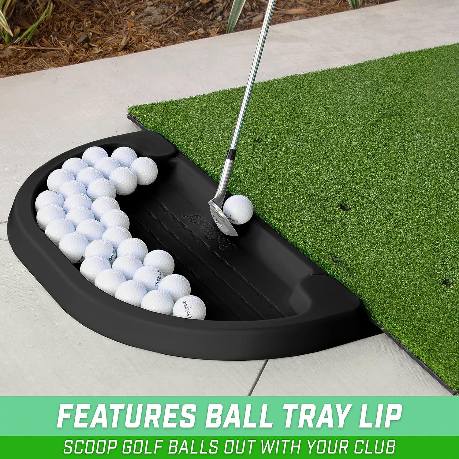 GoSports All-Weather Golf Ball Tray in Black or Green - Durable and ...