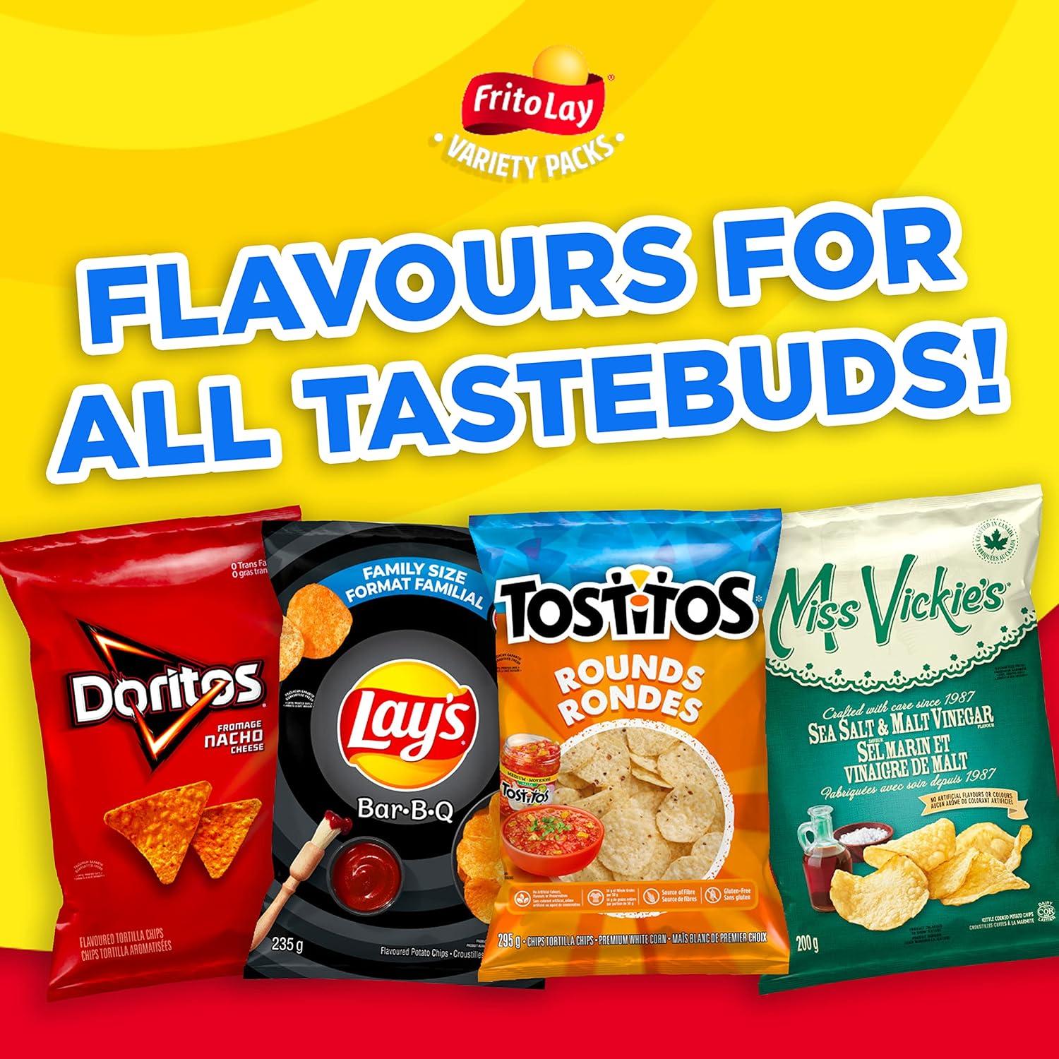 Frito-Lay STAX Variety Pack (10 Count) 1.57 kg STAX Mix 1.57 kg (Pack ...