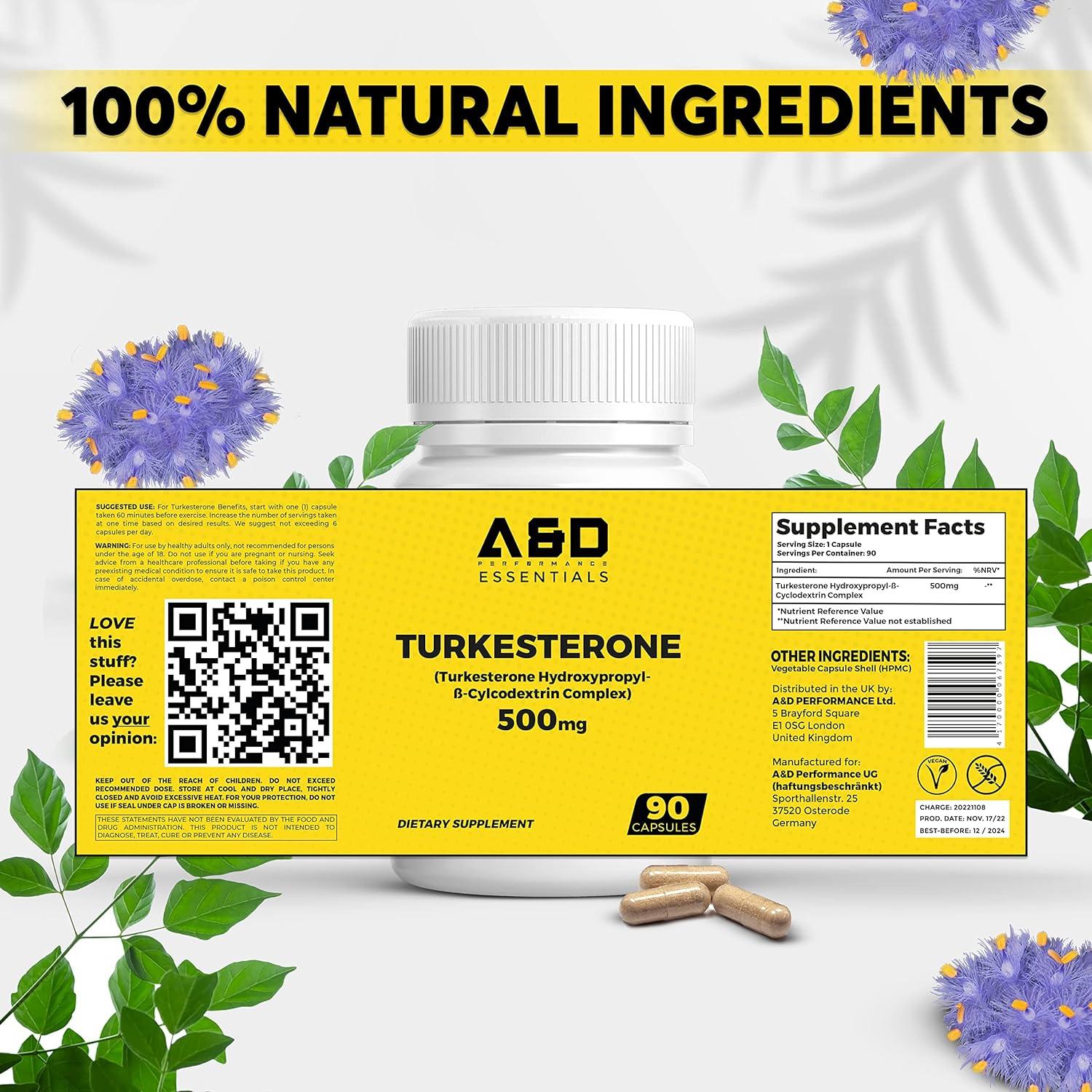 Turkesterone 1000mg - German Quality Winner for Muscle Growth & Recovery | Natural Anabolic ...