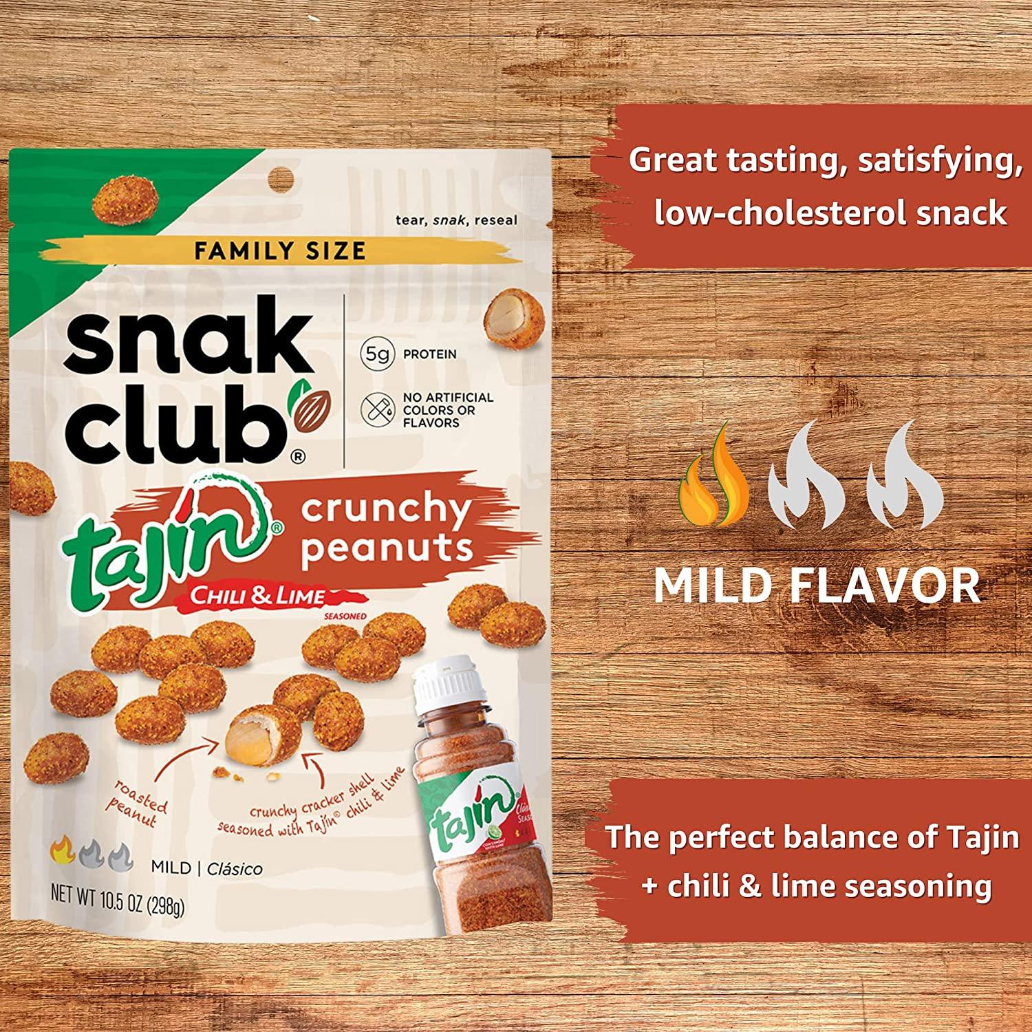Tajin Candy Snack Club Peanuts, Tajin Chili & Lime, Mild, Family Size ...
