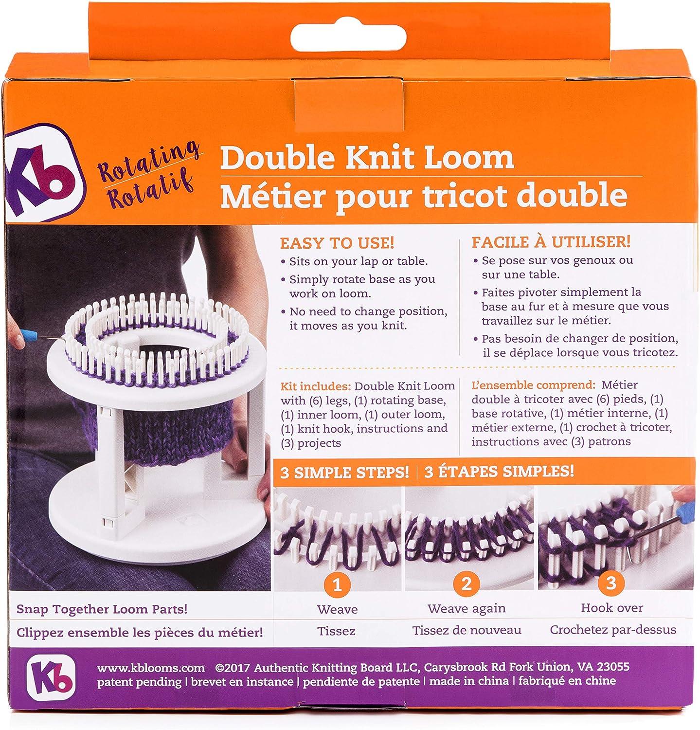 Authentic Knitting Board Rotating Double Knitting Loom