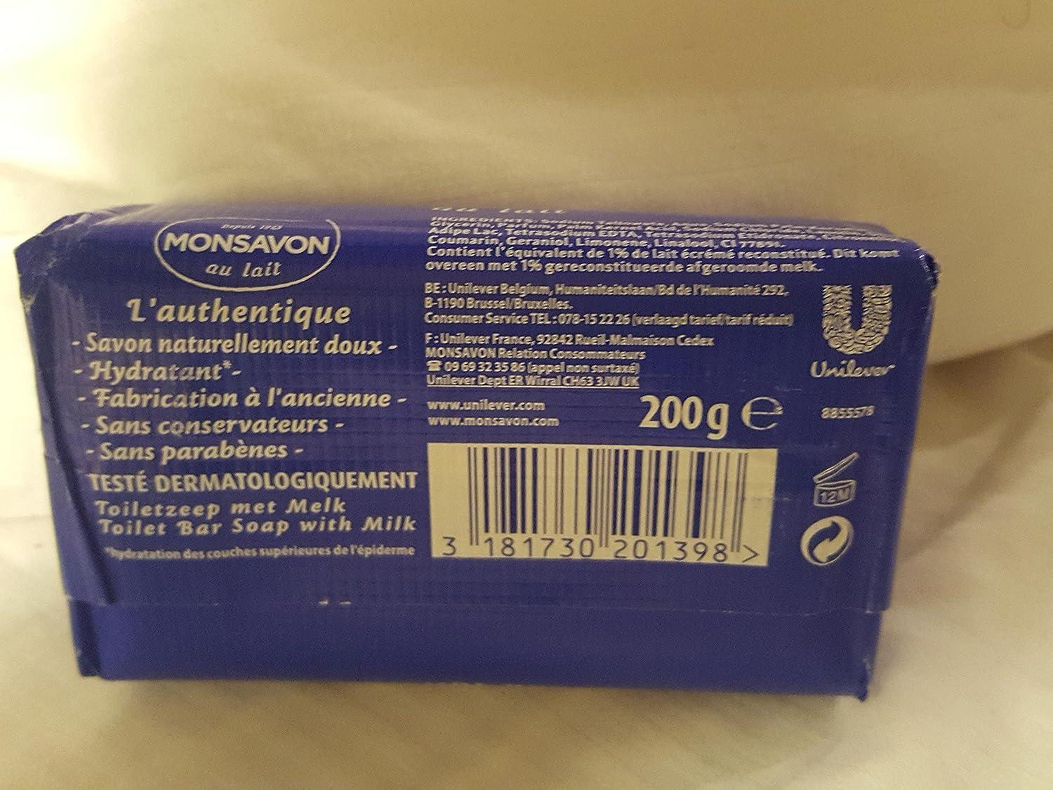 Monsavon Au Lait Soap 200g - Pack of 4 Bars | Buy Now with Express ...