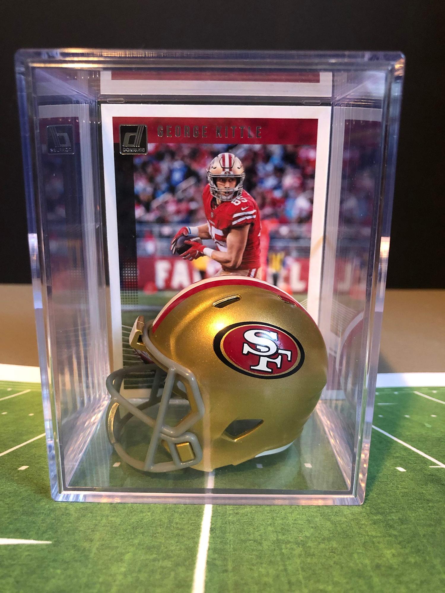 San Francisco 49ers NFL Helmet Shadowbox with George Kittle Card ...