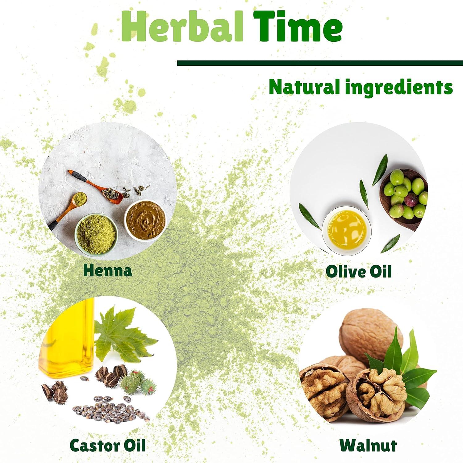 Herbal Time Henna Natural Cream Color Natural Brown N 10 with Nettle ...