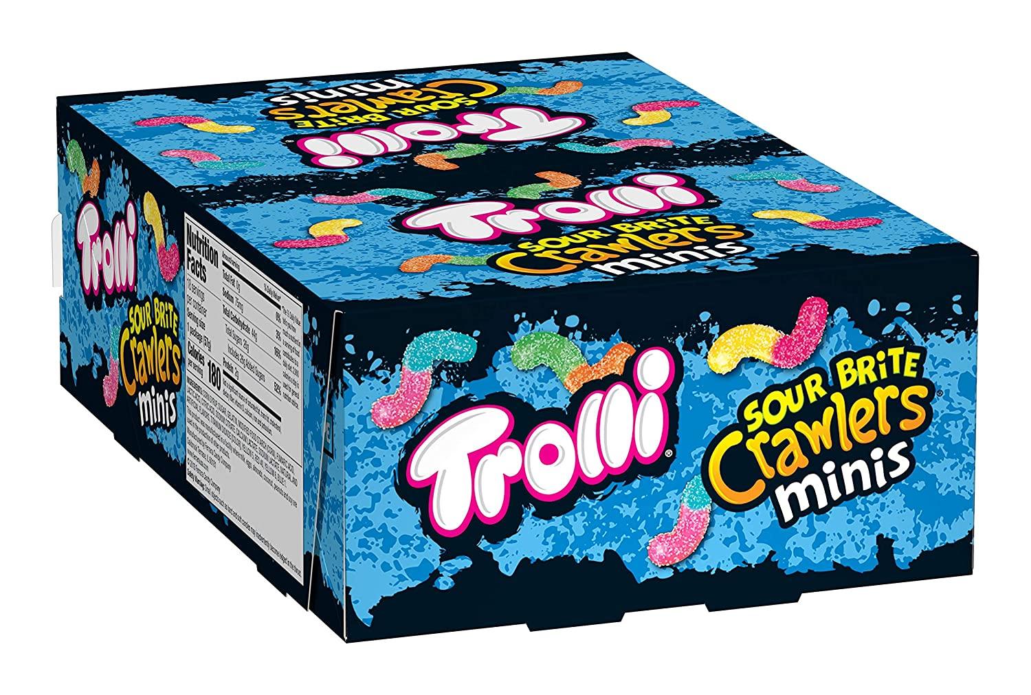 Trolli Sour Brite Mini Crawlers Gummy Worms - 2 oz Pack of 18 | Buy Now ...