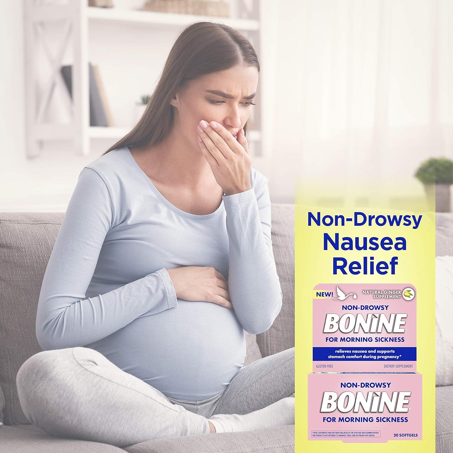 Non-Drowsy Bonine with Natural Concentrated Ginger 20 Count - Relief ...
