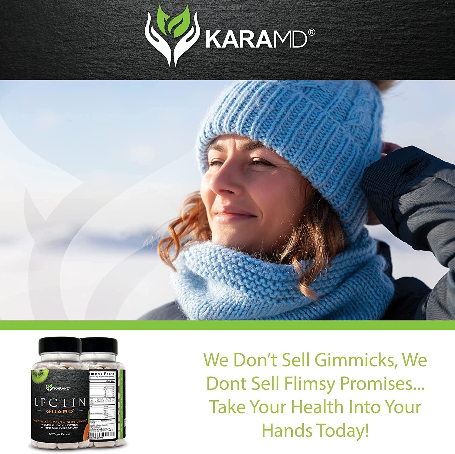 KaraMD Lectin Guard - Gut Health Supplement with Slippery Elm ...