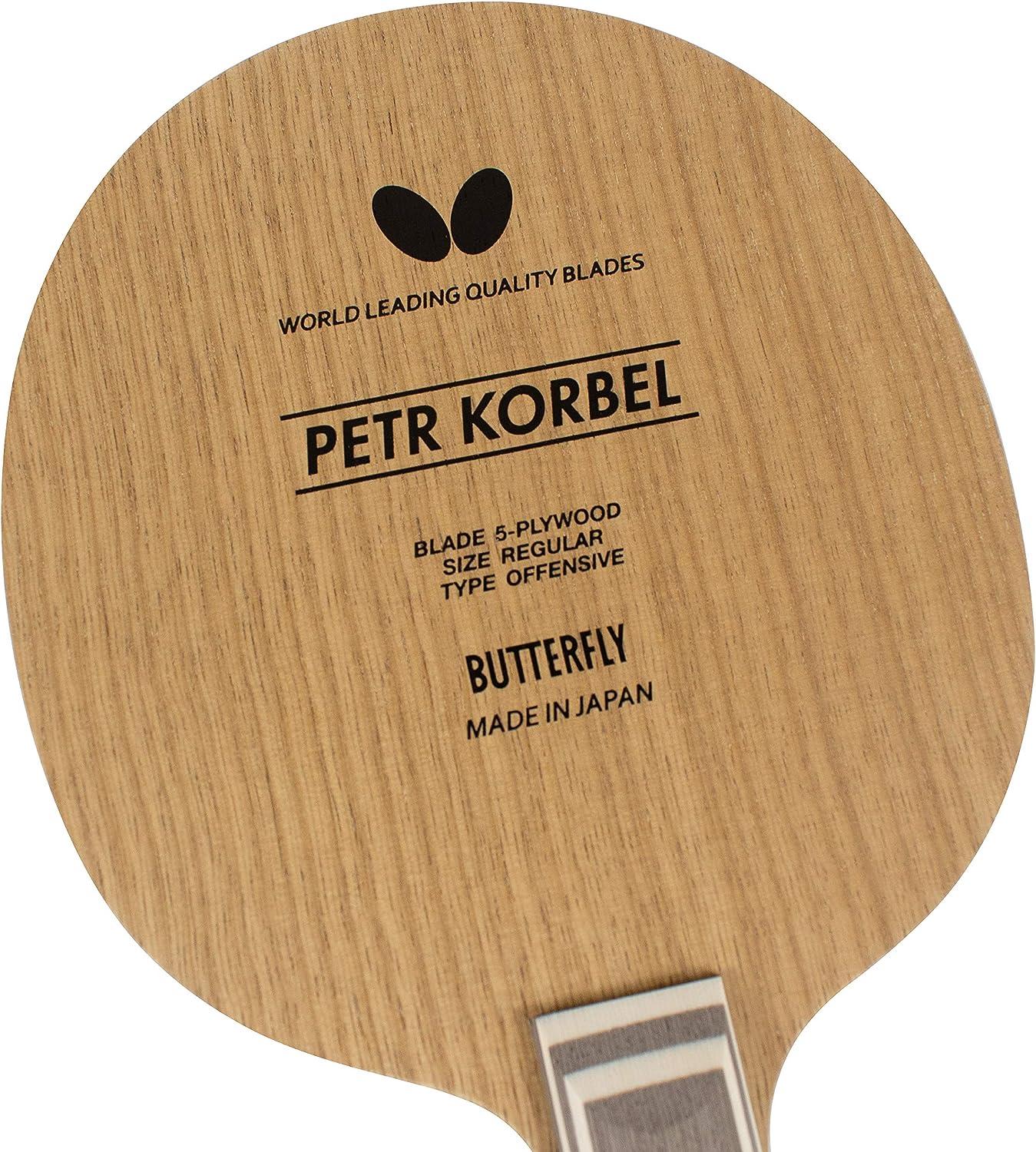 Butterfly Petr Korbel Table Tennis Blade - 5-ply All-Wood Blade ...