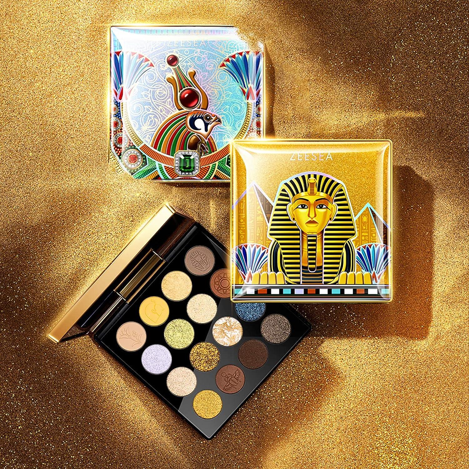Zeesea British Museum Egypt Collection 16-Color Eyeshadow Palette - Queen of Egypt | Shimmer ...