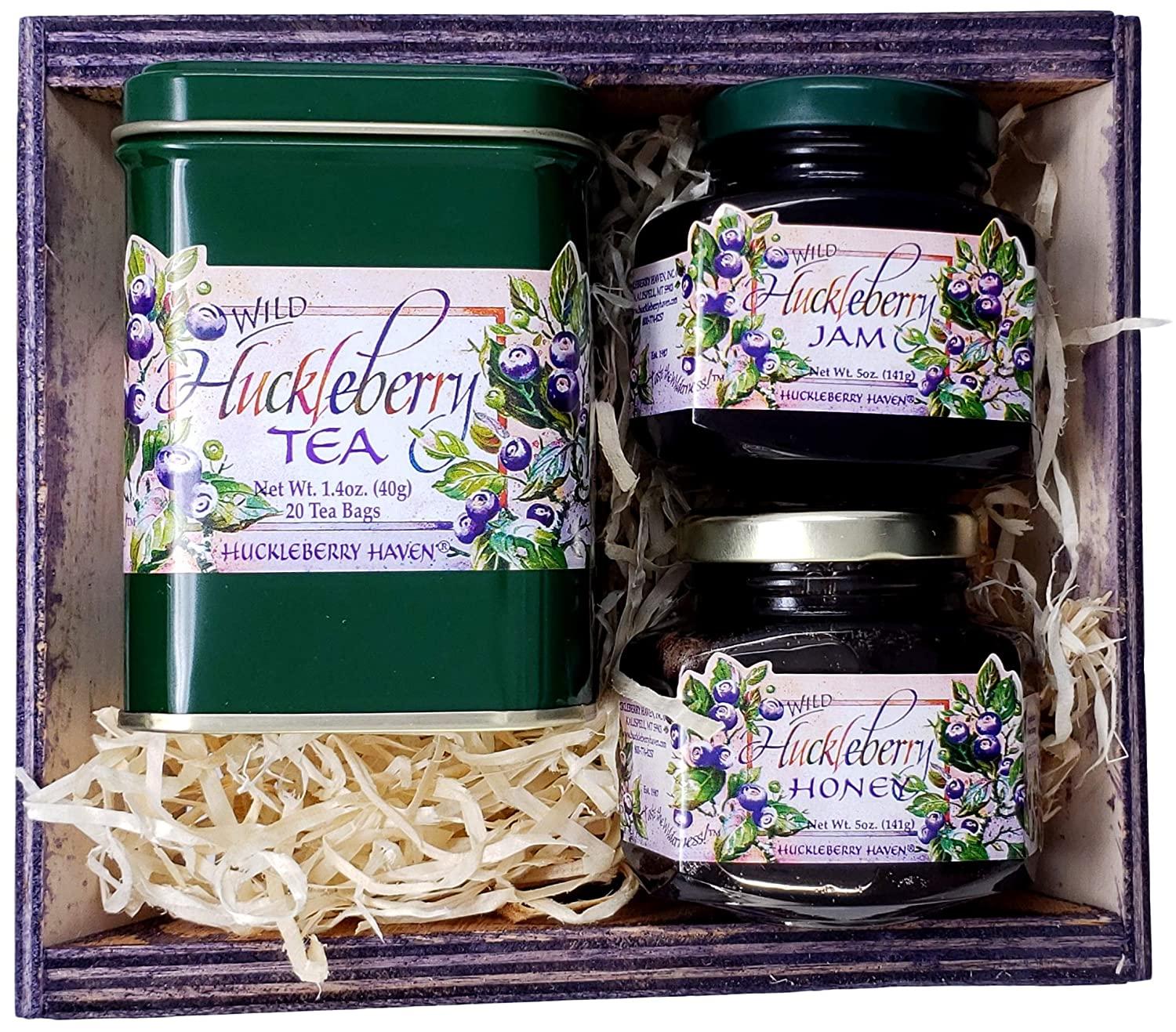 Wild Huckleberry Tea Time Gift Set - Premium Montana Huckleberry Tea ...