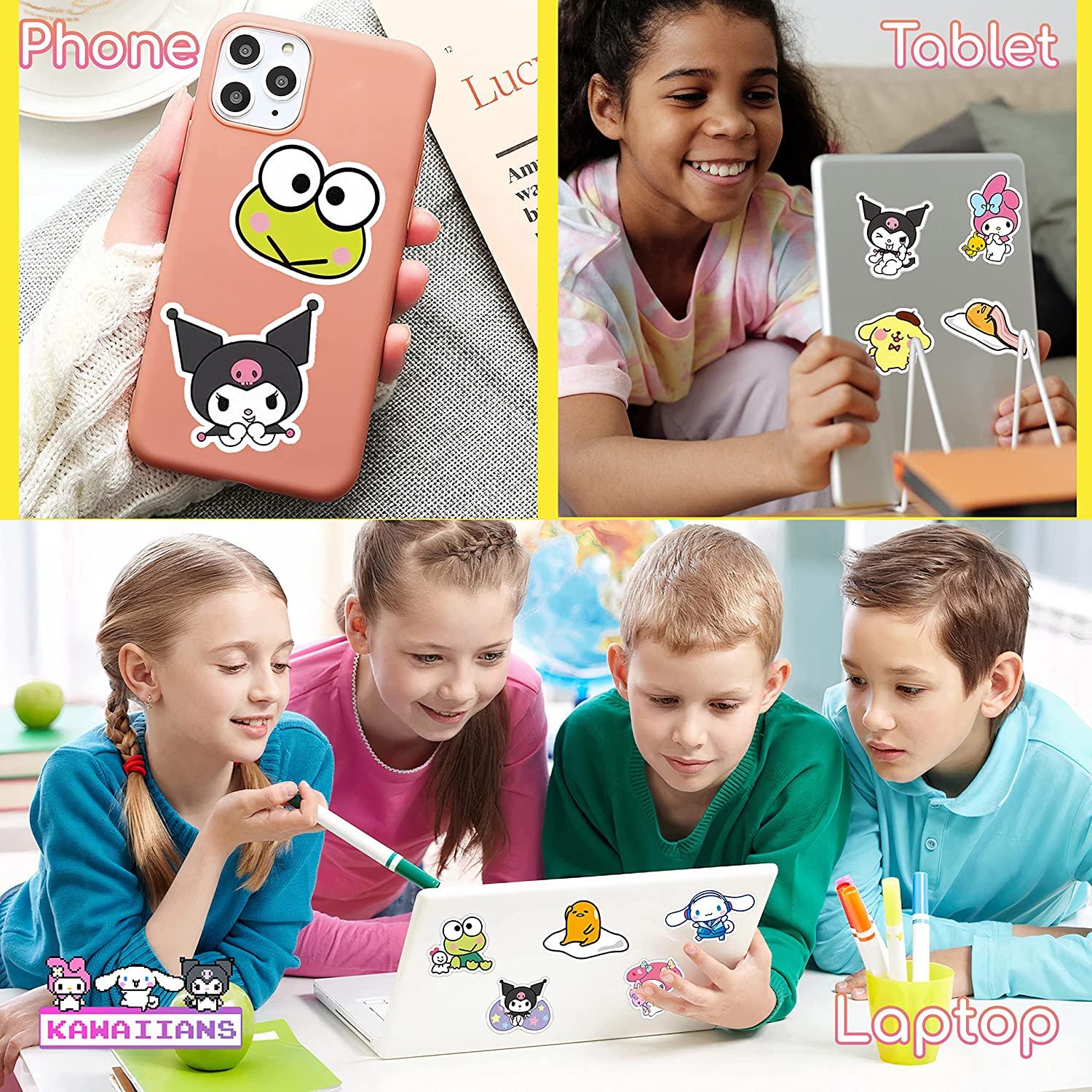 KAWAIIANS 100PCS Cute Japanese Anime Stickers for Kids, Teens, Girls ...