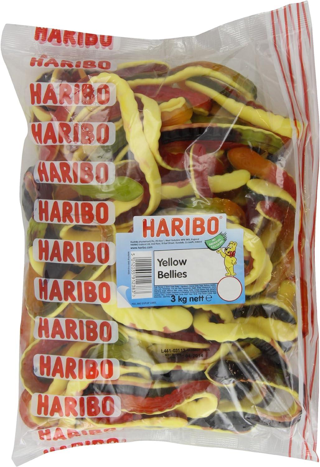 HARIBO Mini Jelly Babies Bulk Bag 3 kg (Pack of 1) 11150 & Yellow Belly ...