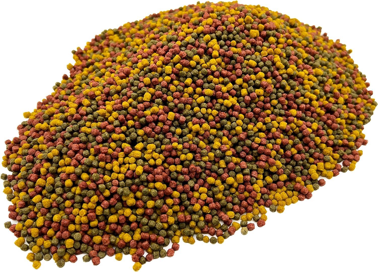 HERONS Koi Trio Pellets 3mm Premium Fish Food - 1Kg | Prebiotic with ...