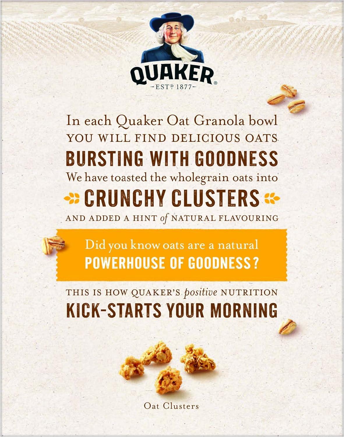 Quaker Golden Crunch Flavour Oat Granola 500 g (Pack of 5) | Buy Now ...