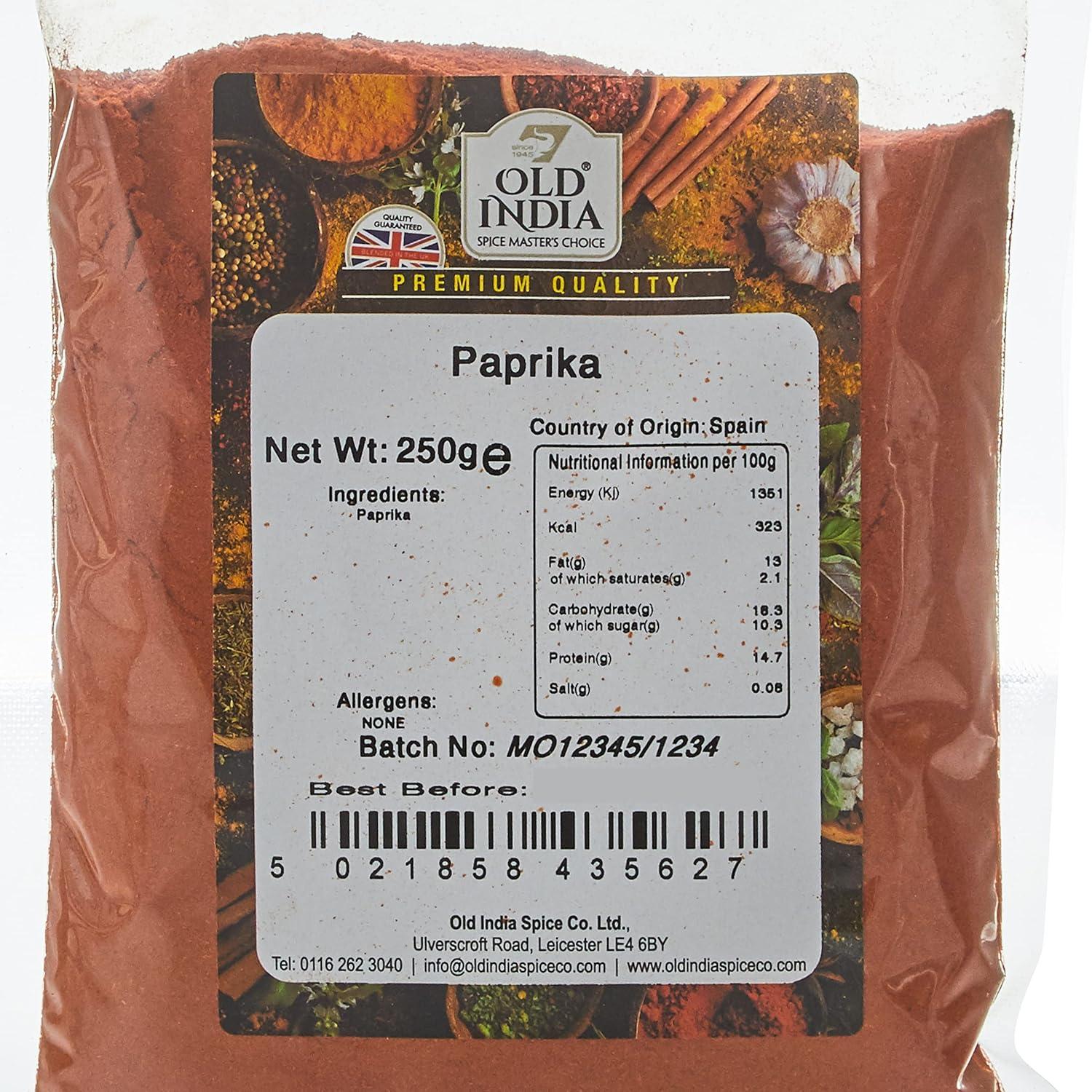 Old India Paprika 250g - Premium Quality Spice for Flavorful Dishes ...