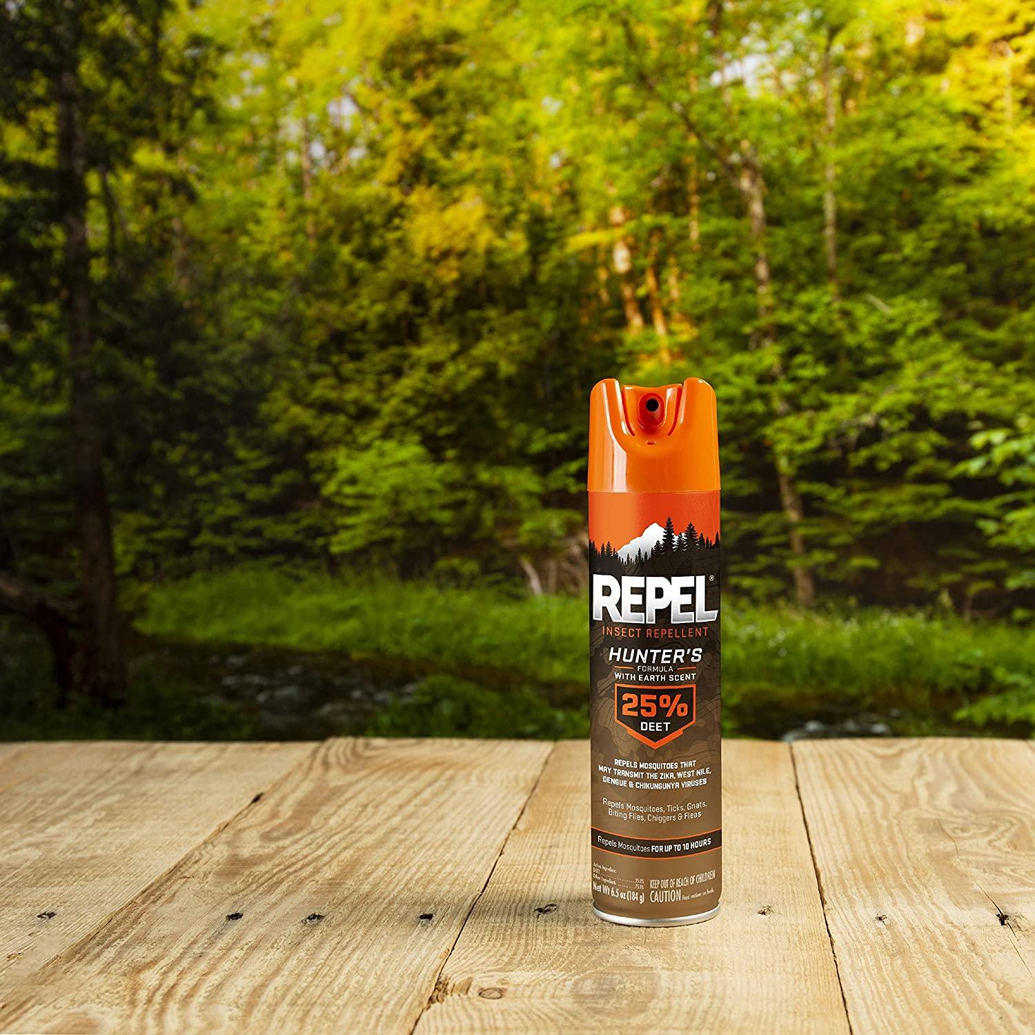Repel 94139 Insect Hunters Formula with Earth Scent 25% DEET 6.5oz ...