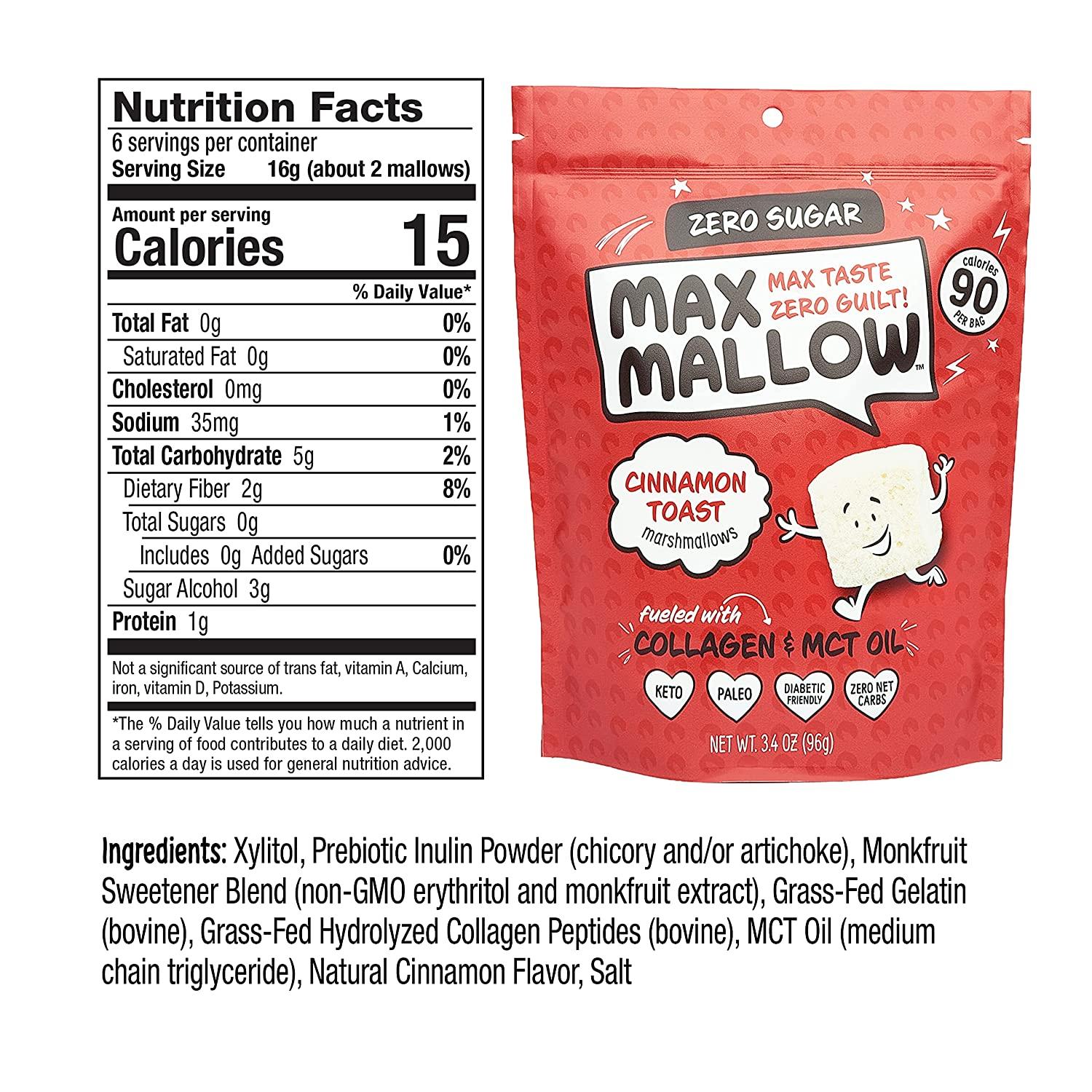 Max Sweets Snacks Low Carb Keto Variety Pack - Max Mallows, Diabetic ...