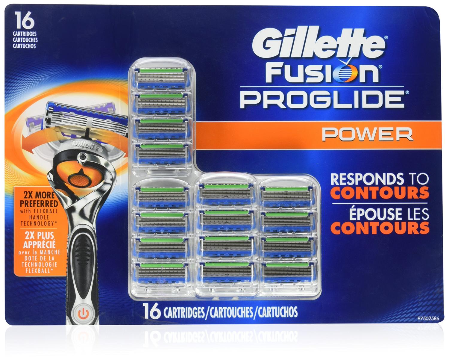 Fusion ProGlide Power Refill Razor Cartridges 16 Count - Replacement Blades