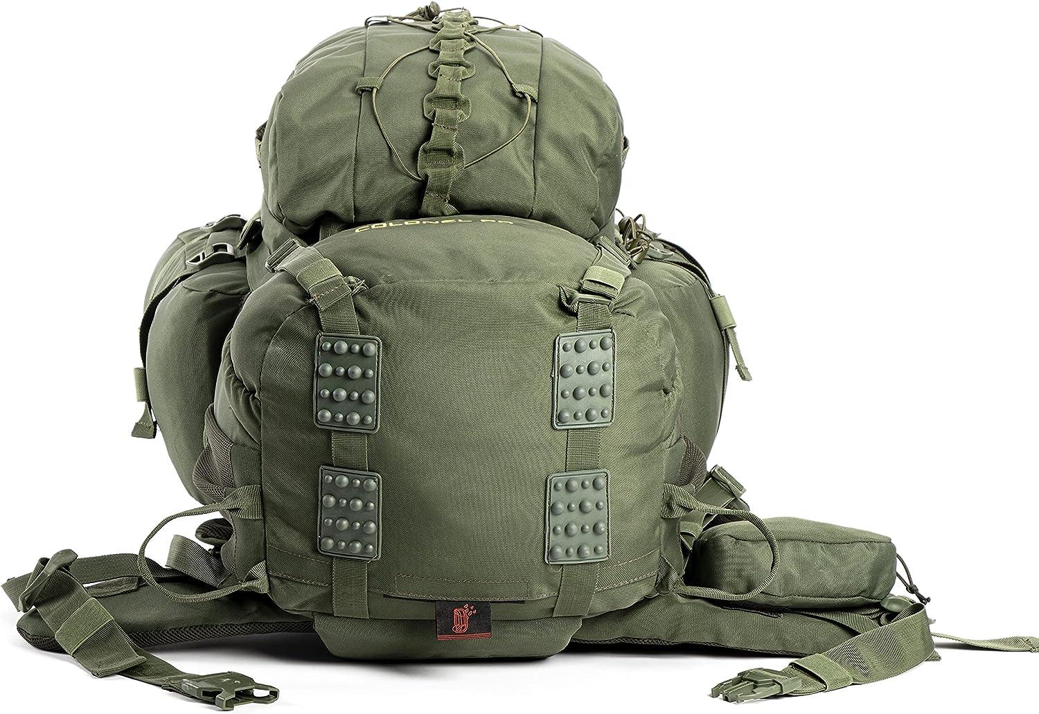 TriPole Colonel 95L Rucksack with Detachable Day Pack - Army Green ...