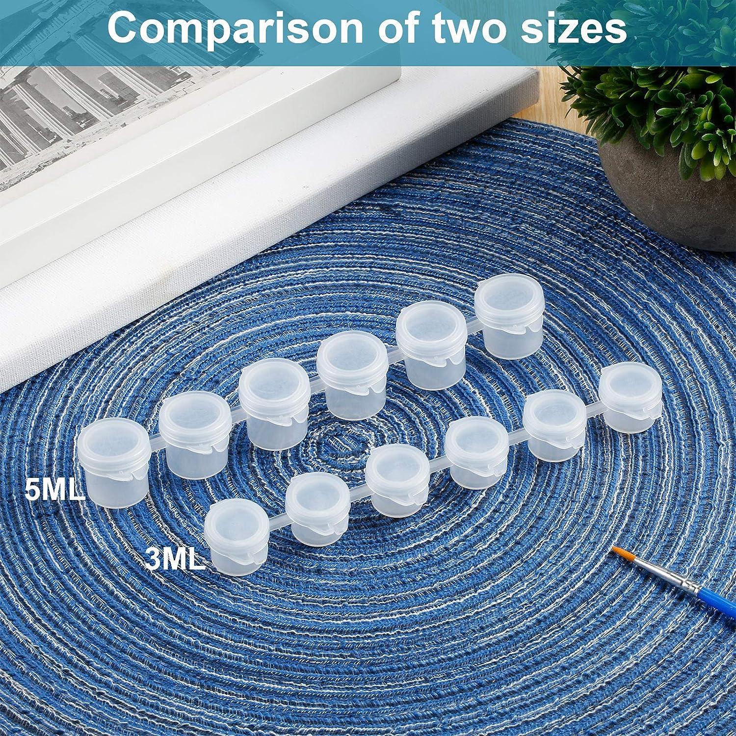 150 Strips 900 Pots Empty Paint Strips Paint Cup Pots Mini Strips Clear ...