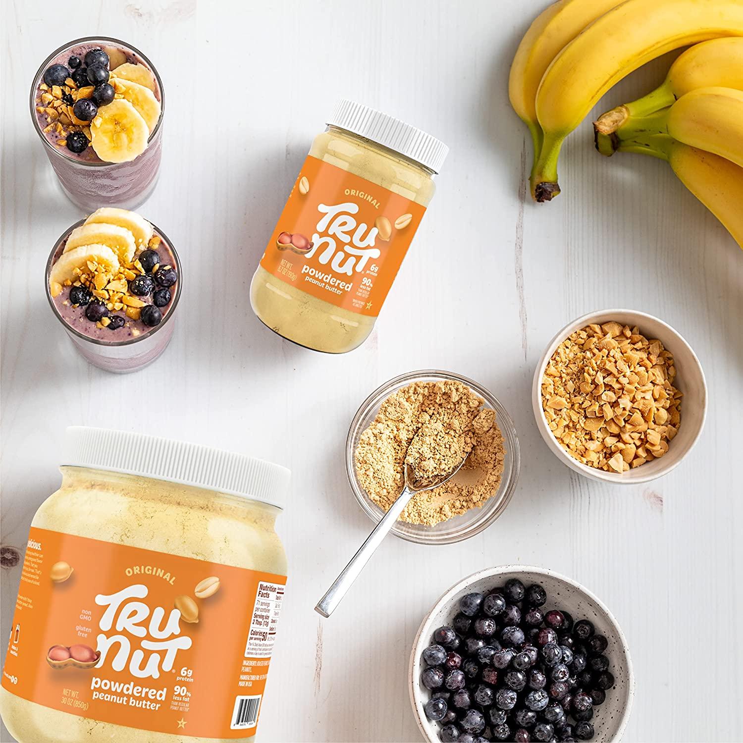 Tru-Nut Peanut Butter Powder - Natural Ingredients, Vegan, Low Carb ...